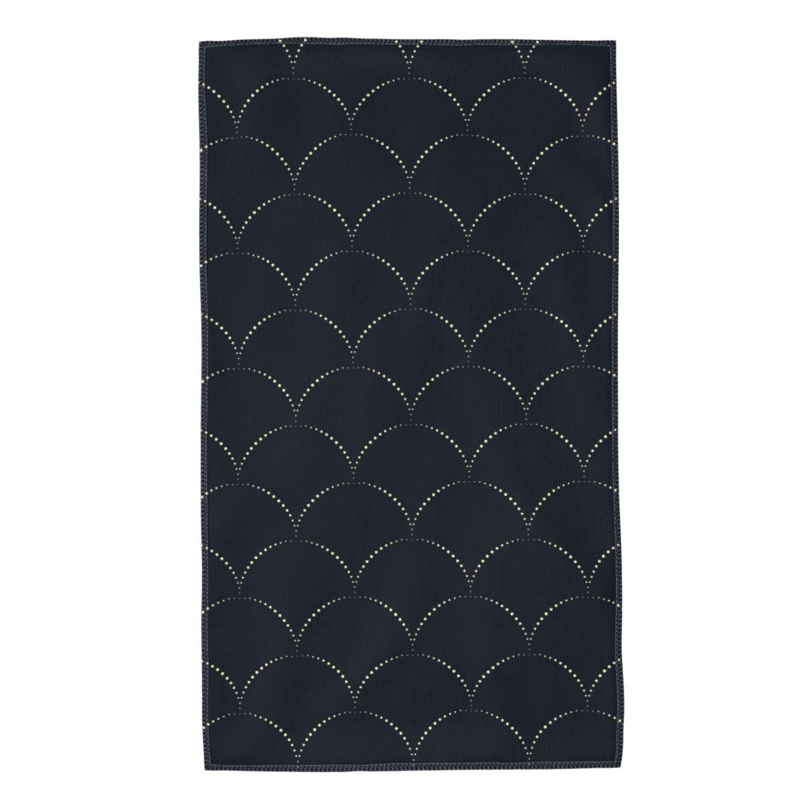 Junzan Black Fish Scales Bathroom Towels Absorbent Compact Beach Towel ...