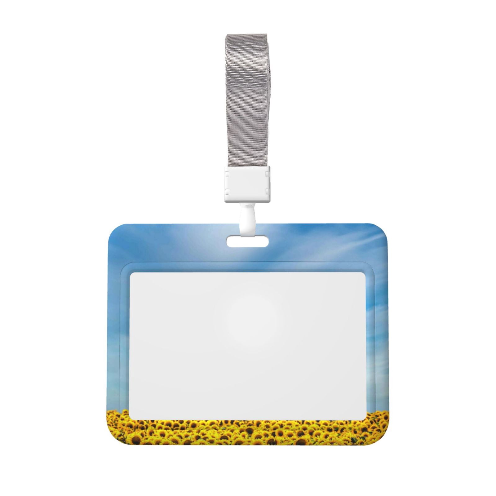 Junzan Blooming Sunflower Field Id Badge Holder With Windows Key Card ...