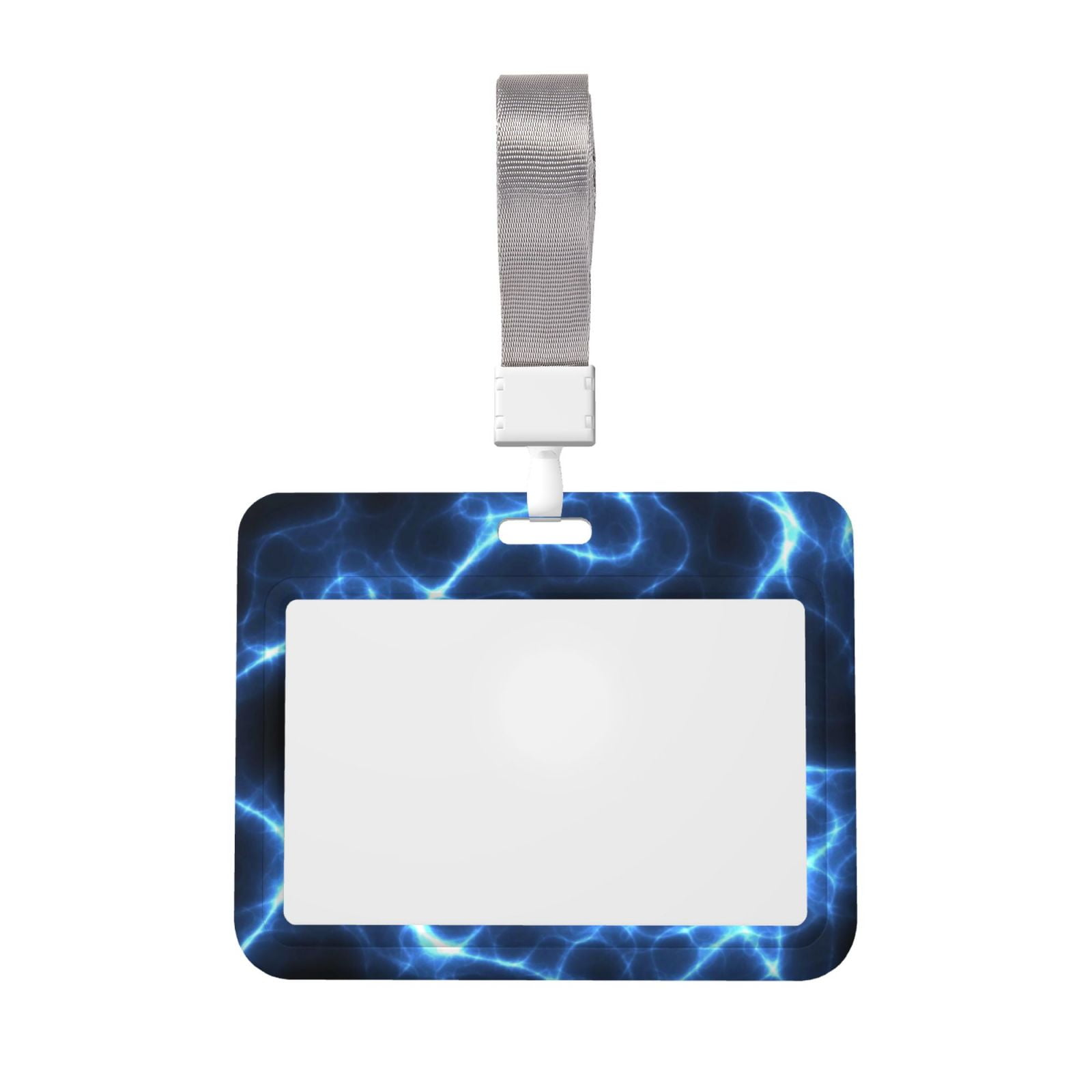 Junzan Blue Lightning Id Badge Holder With Windows Key Card Work Badge ...