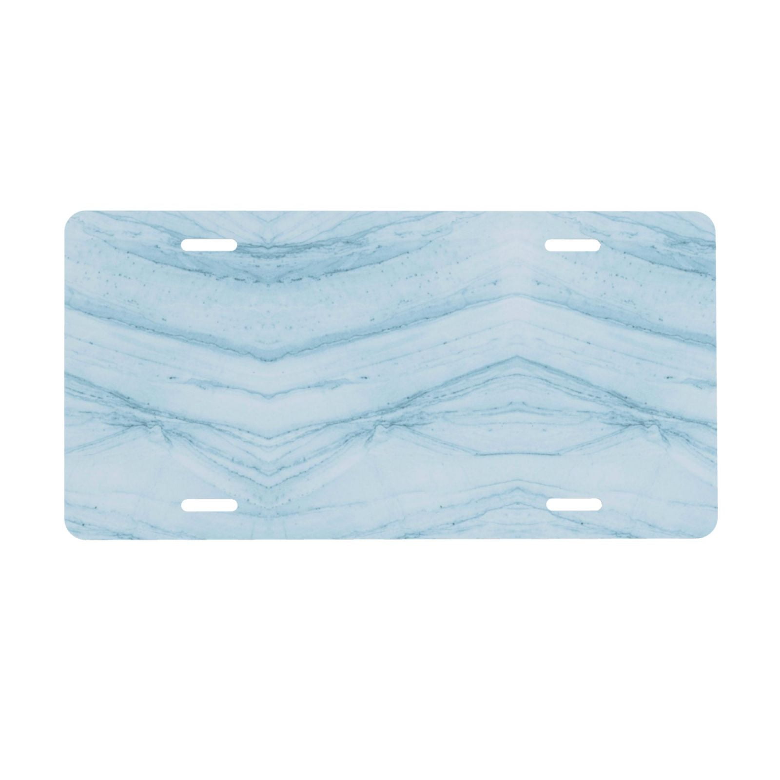 Junzan Blue Marble Front License Plate Covers Decorative Car Metal ...