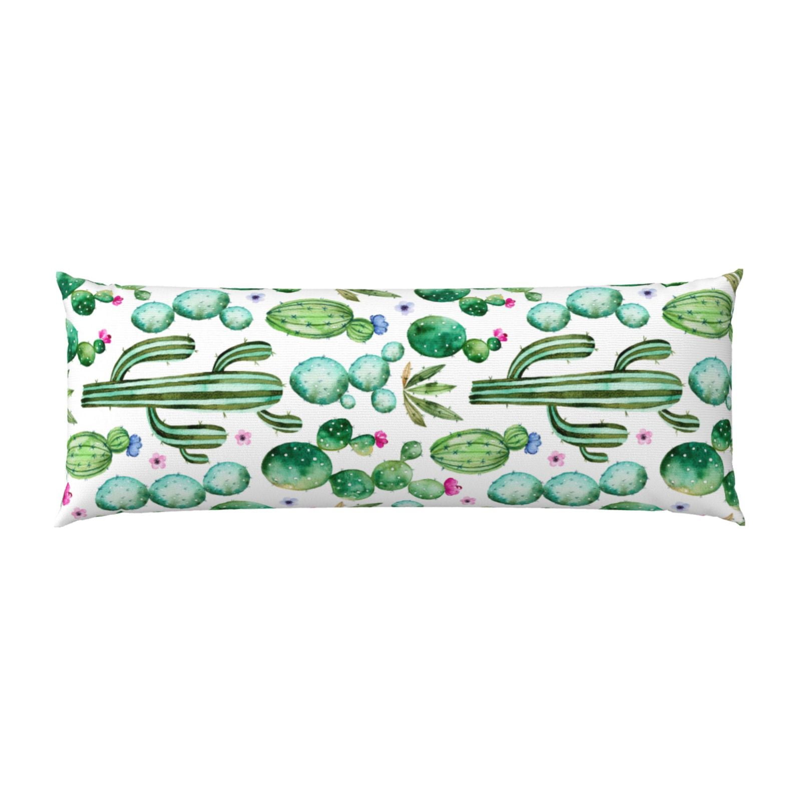 Junzan Body Pillow Cover Cactus Plants1 Throw Pillow Covers Long Pillow ...