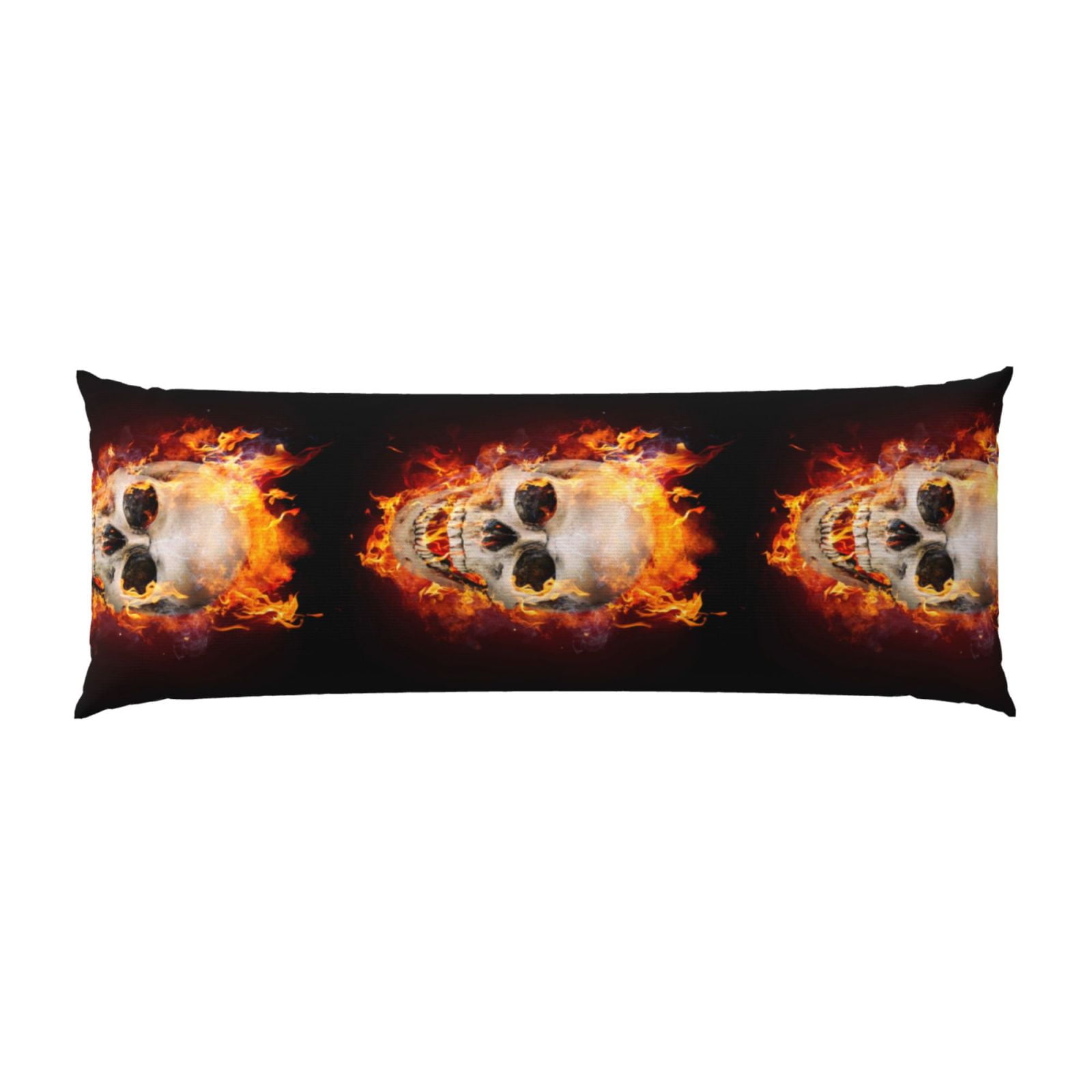 Junzan Body Pillow Cover Satanic Skull Throw Pillow Covers Long Pillow ...