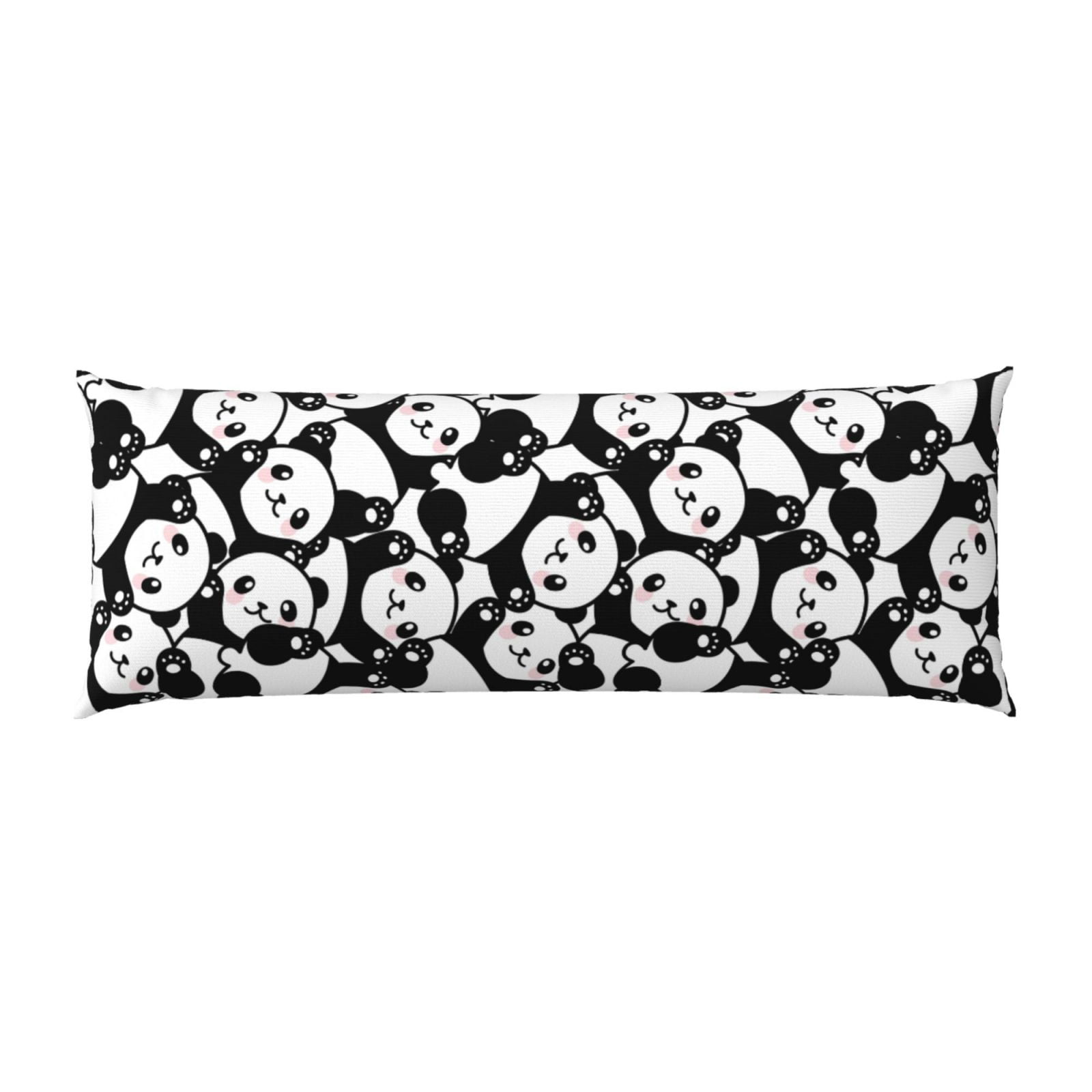 Junzan Body Pillow Cover Seamless Pattern Cute Panda Throw Pillow ...