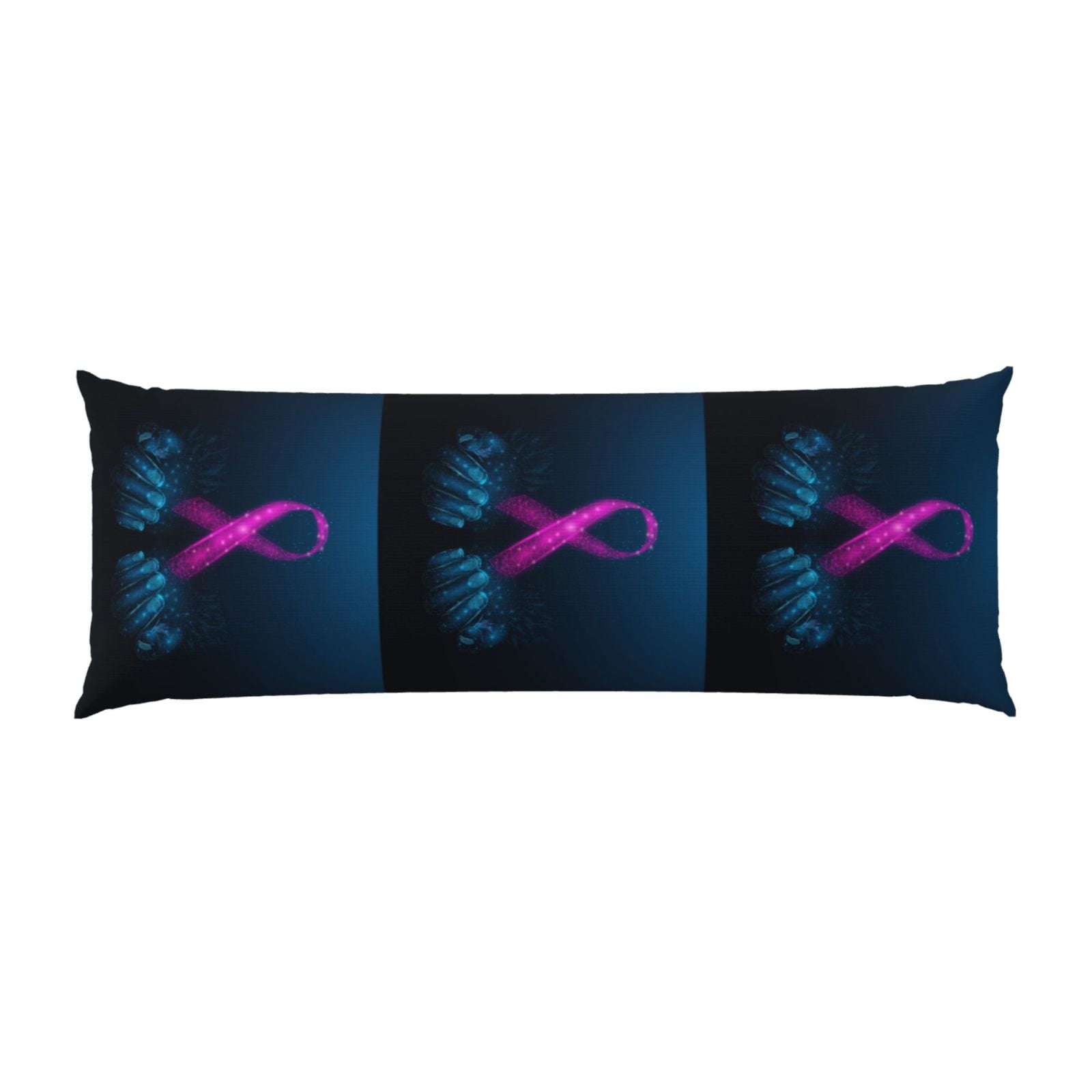 Junzan Body Pillow Cover Two Human Hands Are Holds Pink Ribbon ...