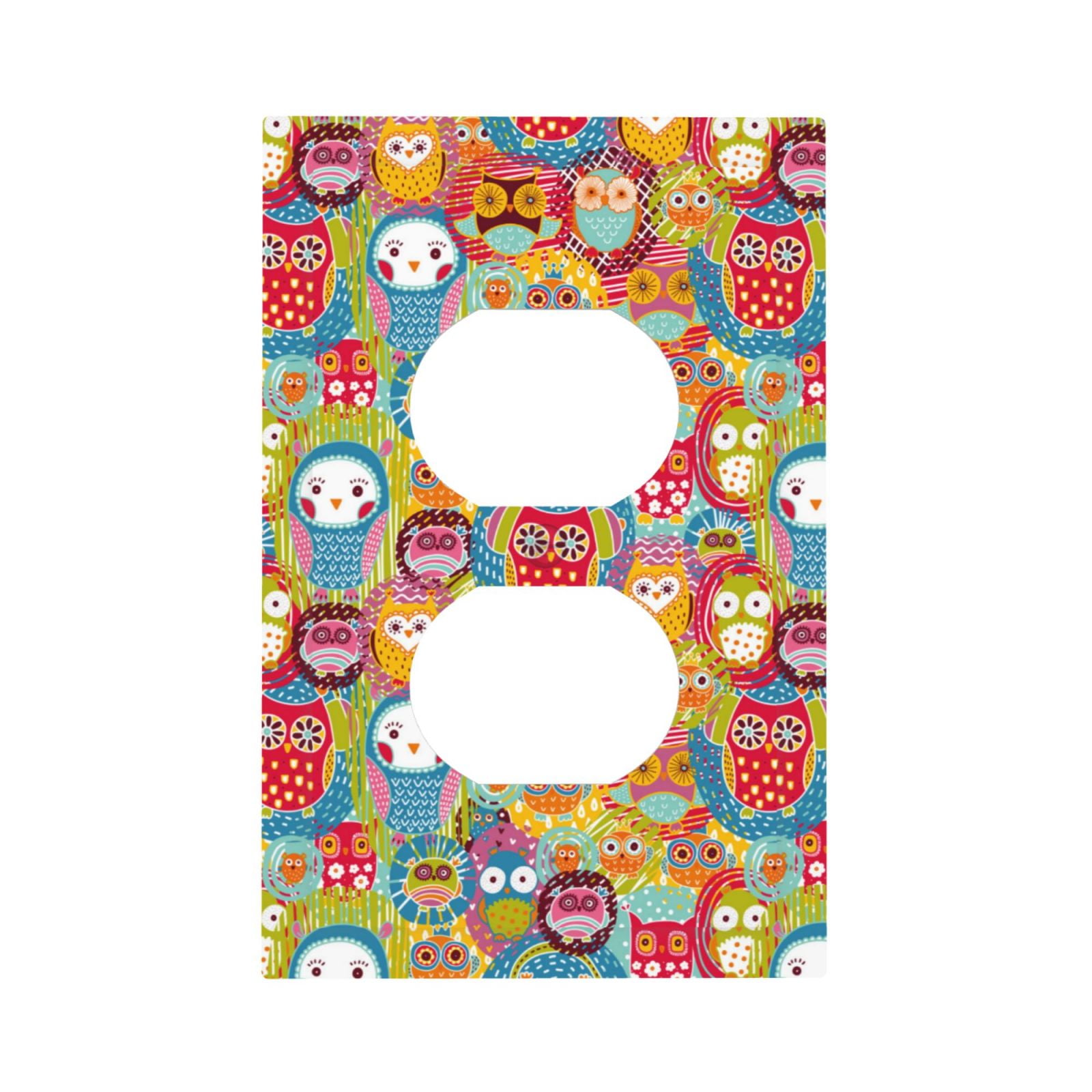 Junzan Boho Cute Owls for Electrical Outlet Covers, 5" x 3" Electric ...