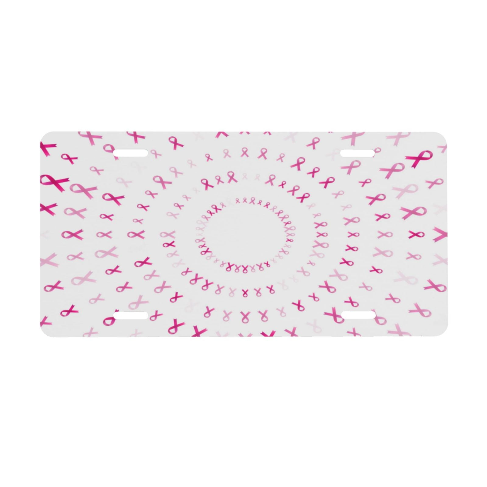 Junzan Breast Cancer Awareness (4) Front License Plate Covers ...