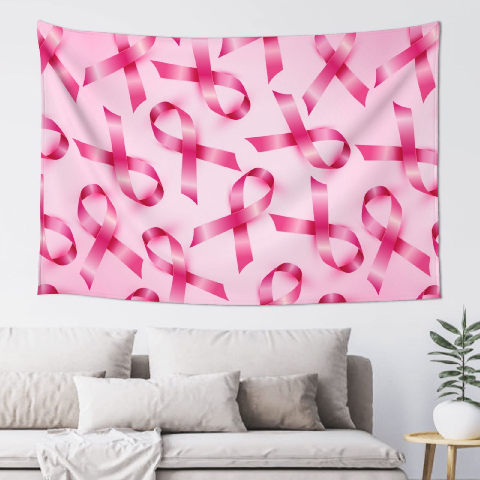 Junzan Breast Cancer Ribbons Awareness Tapestry Hippie Tapestry For ...