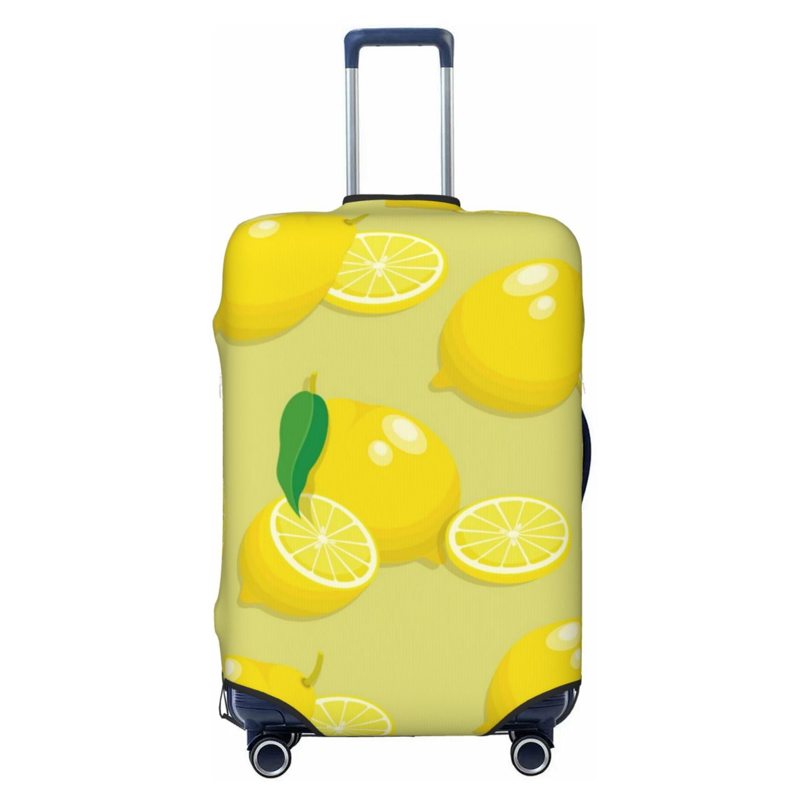 Junzan Bright Lemons Print Washable Luggage Cover - Fashion Suitcase ...