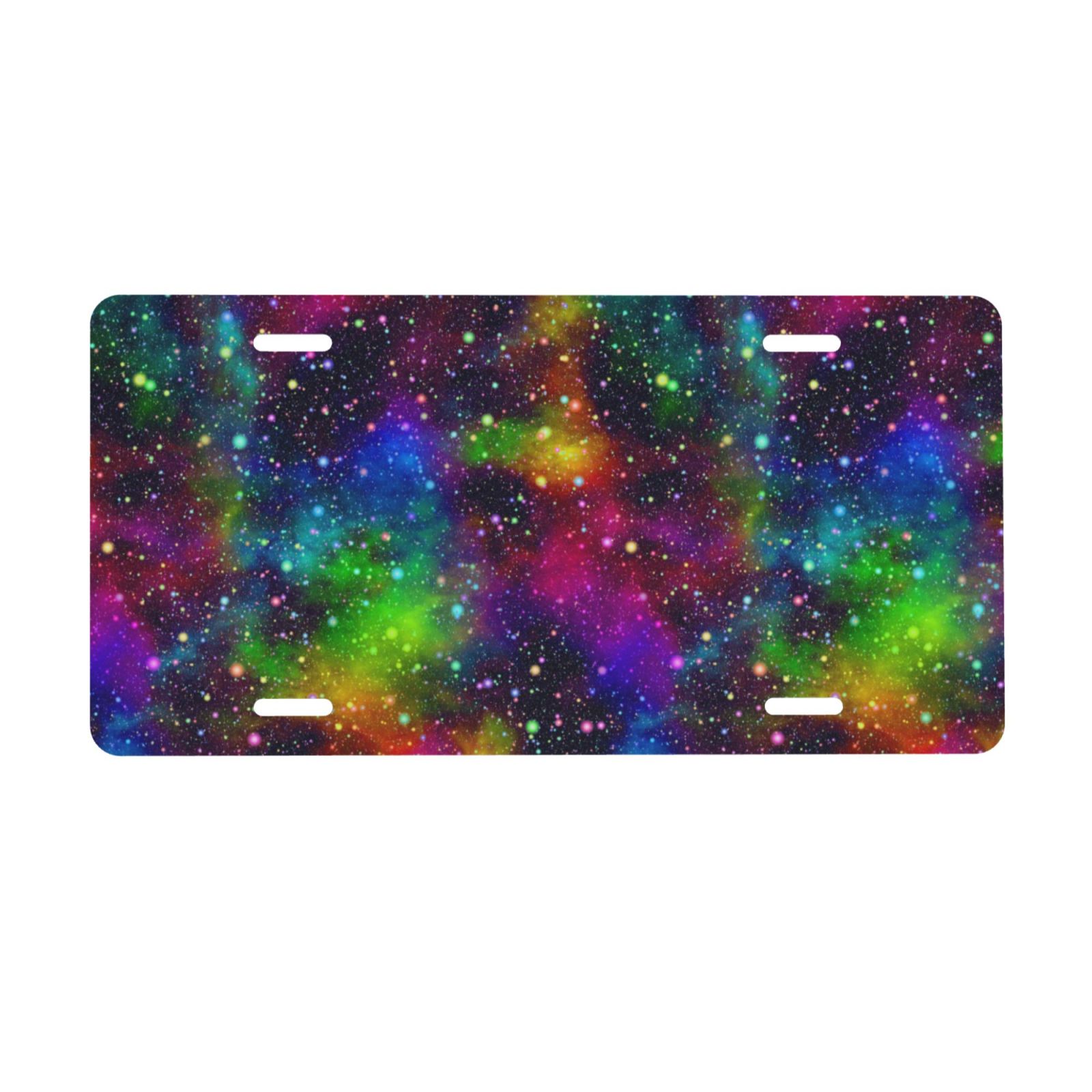 Junzan Bright Universe Front License Plate Covers Decorative Car Metal ...