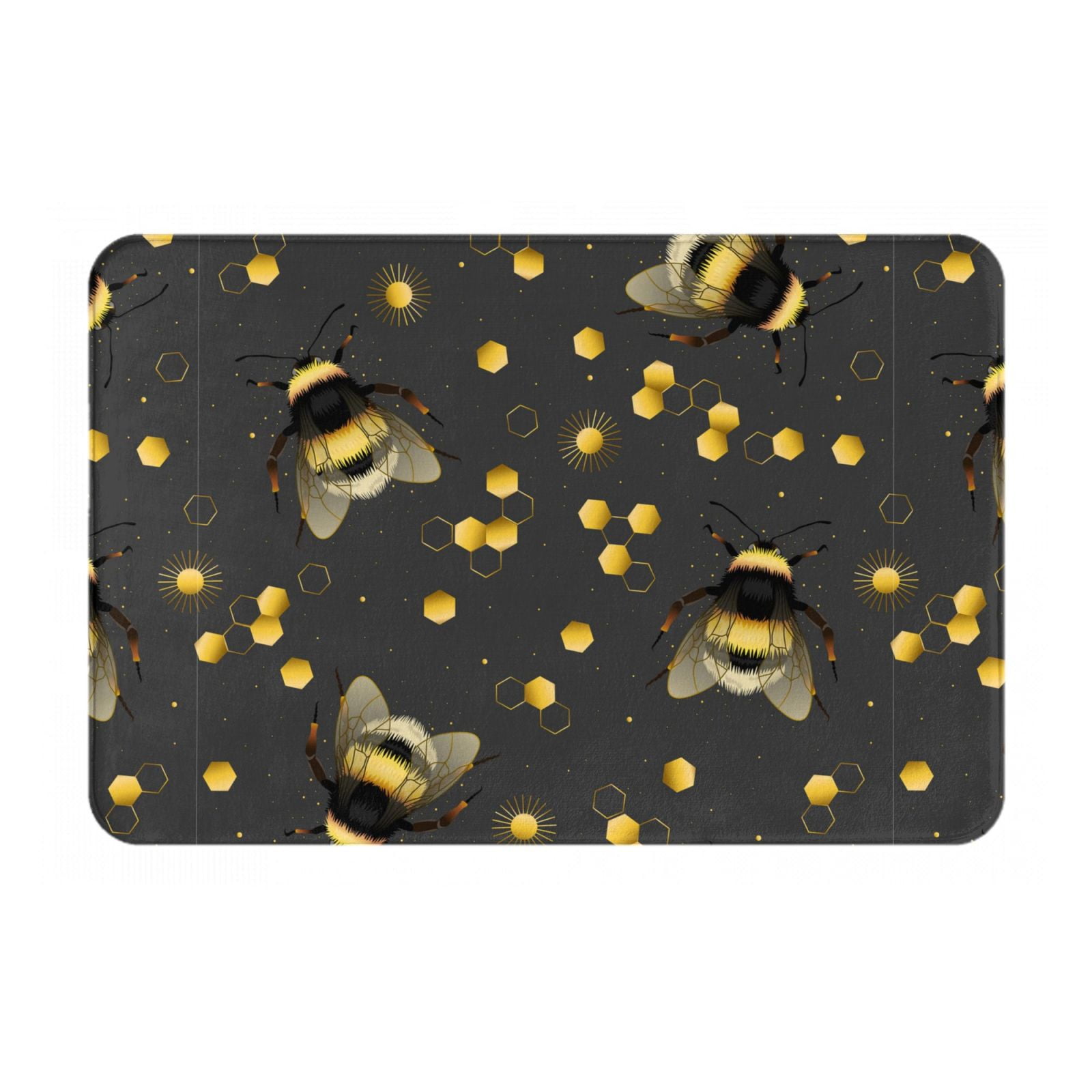 Junzan Bumblebee Custom Funny Welcome Doormat Personalized Door Mats ...