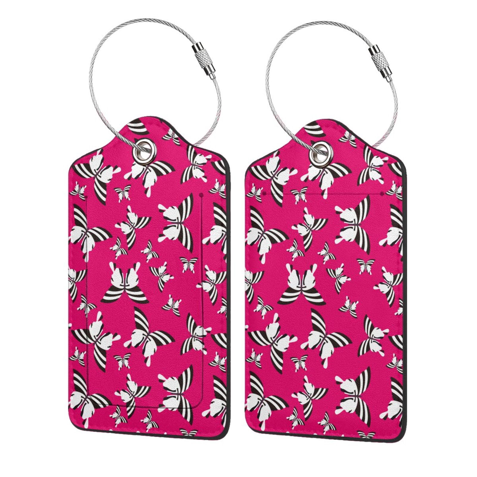 Junzan Butterfly for Luggage Tags,Leather Luggage Tags for Suitcases ...