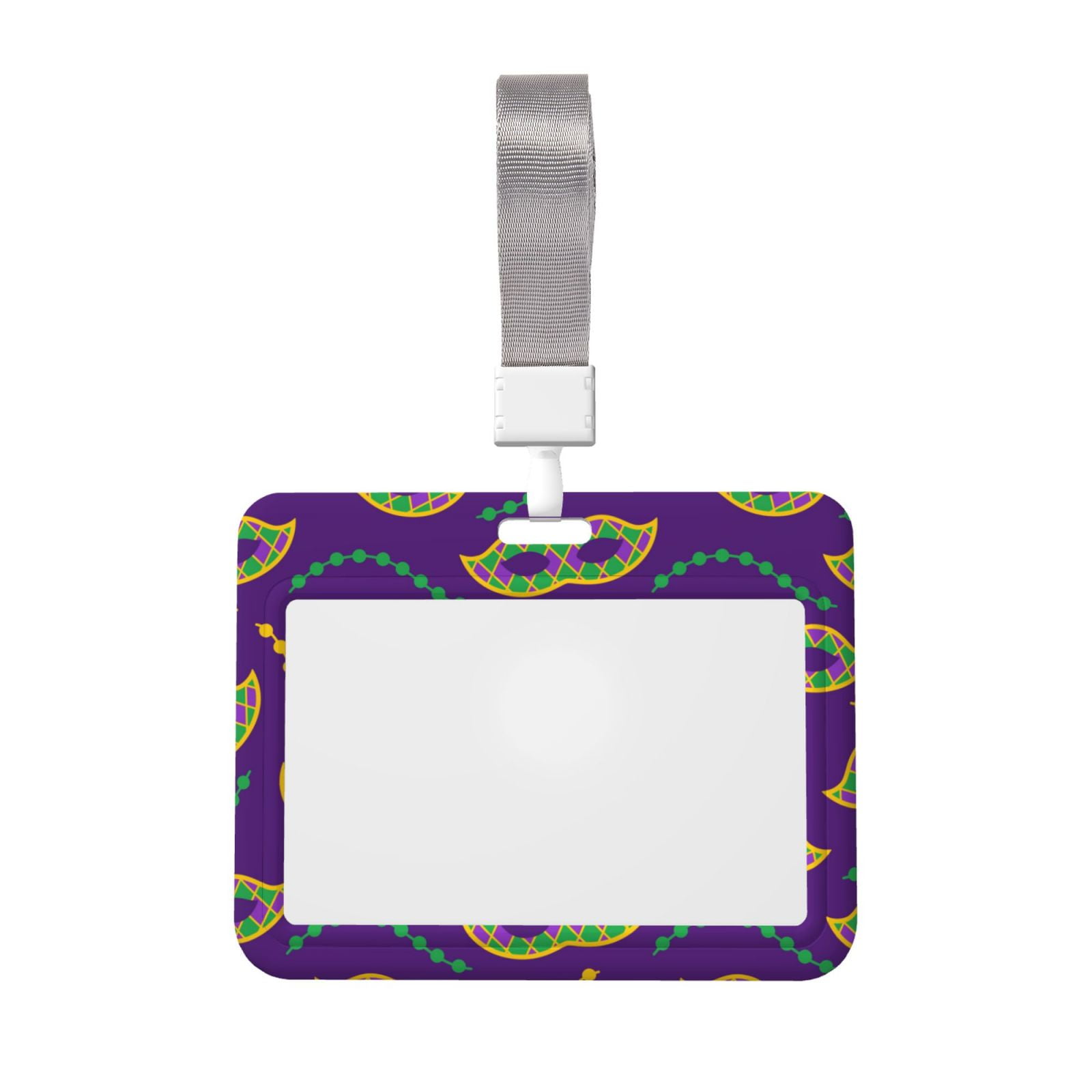 Junzan Carnival Masks And Beads Id Badge Holder With Windows Key Card ...
