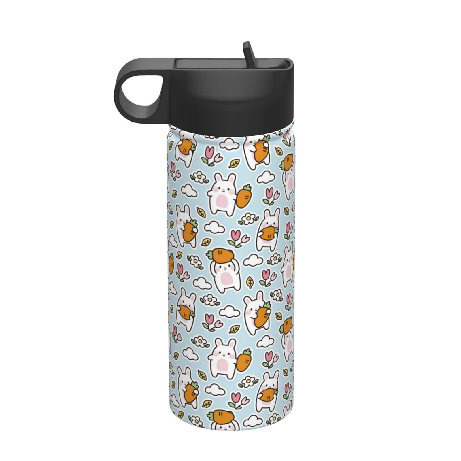 Junzan Carrot Rabbit Pattern Stainless Steel Sports Water Cup Flask ...