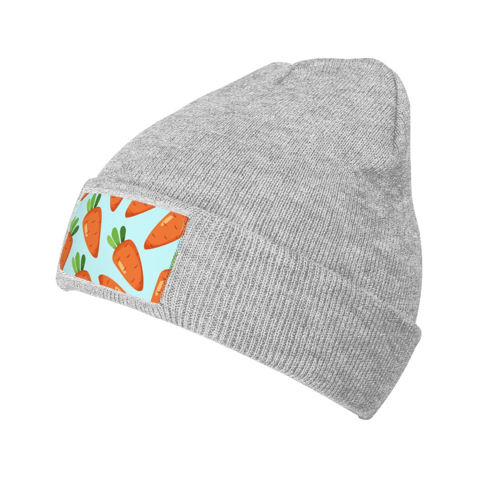 Junzan Cartoon Carrot Mens Winter Hats Thick Knit Cuff Beanie Cap ...