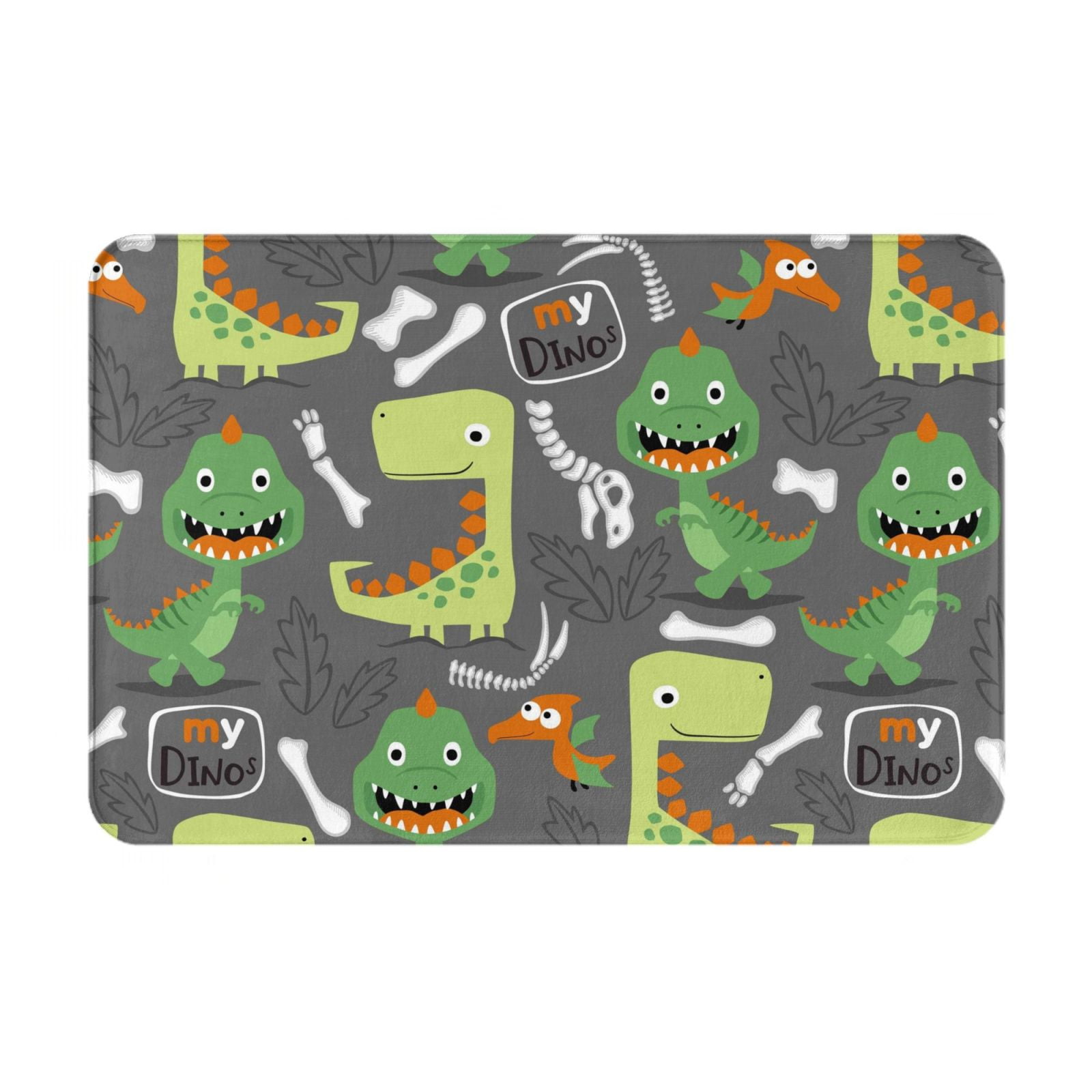 Junzan Cartoon Dinosaurs Custom Funny Welcome Doormat Personalized Door ...
