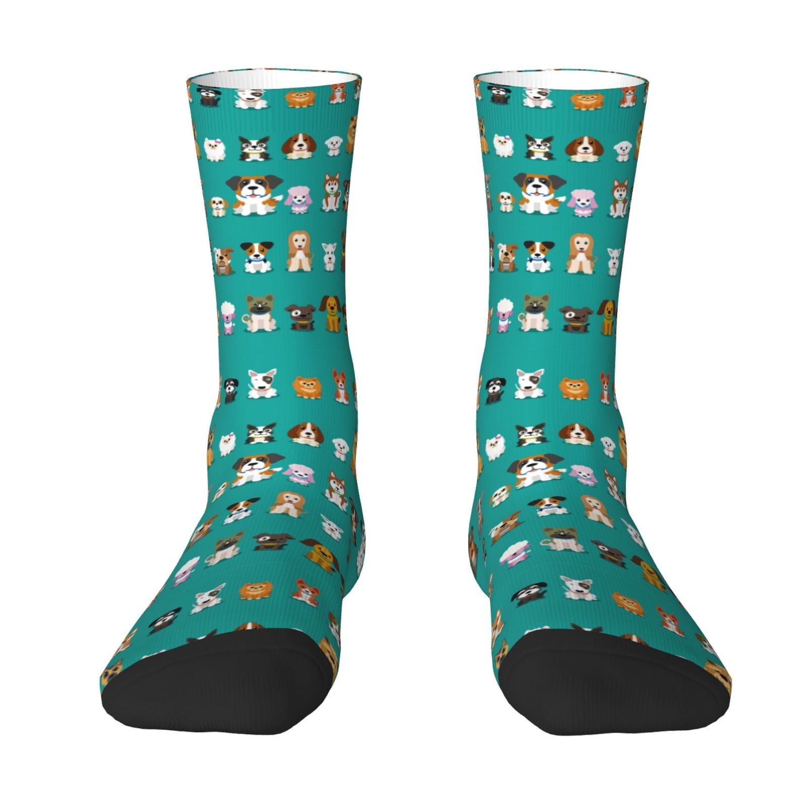 Junzan Cartoon Dogs Mens Funny Socks For Men Women Colorful Fun Novelty ...