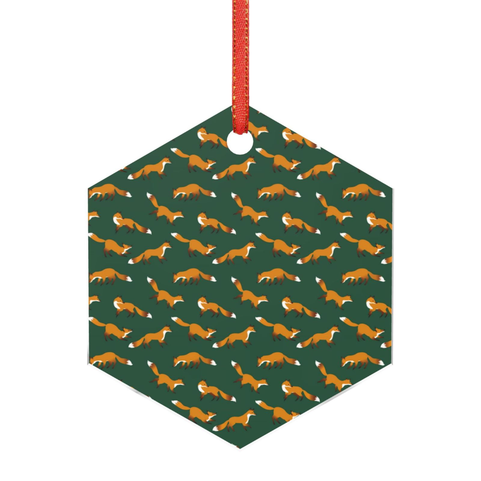 Junzan Cartoon Fox 1 Pattern Christmas Ornaments,1 PCS Christmas Décor ...