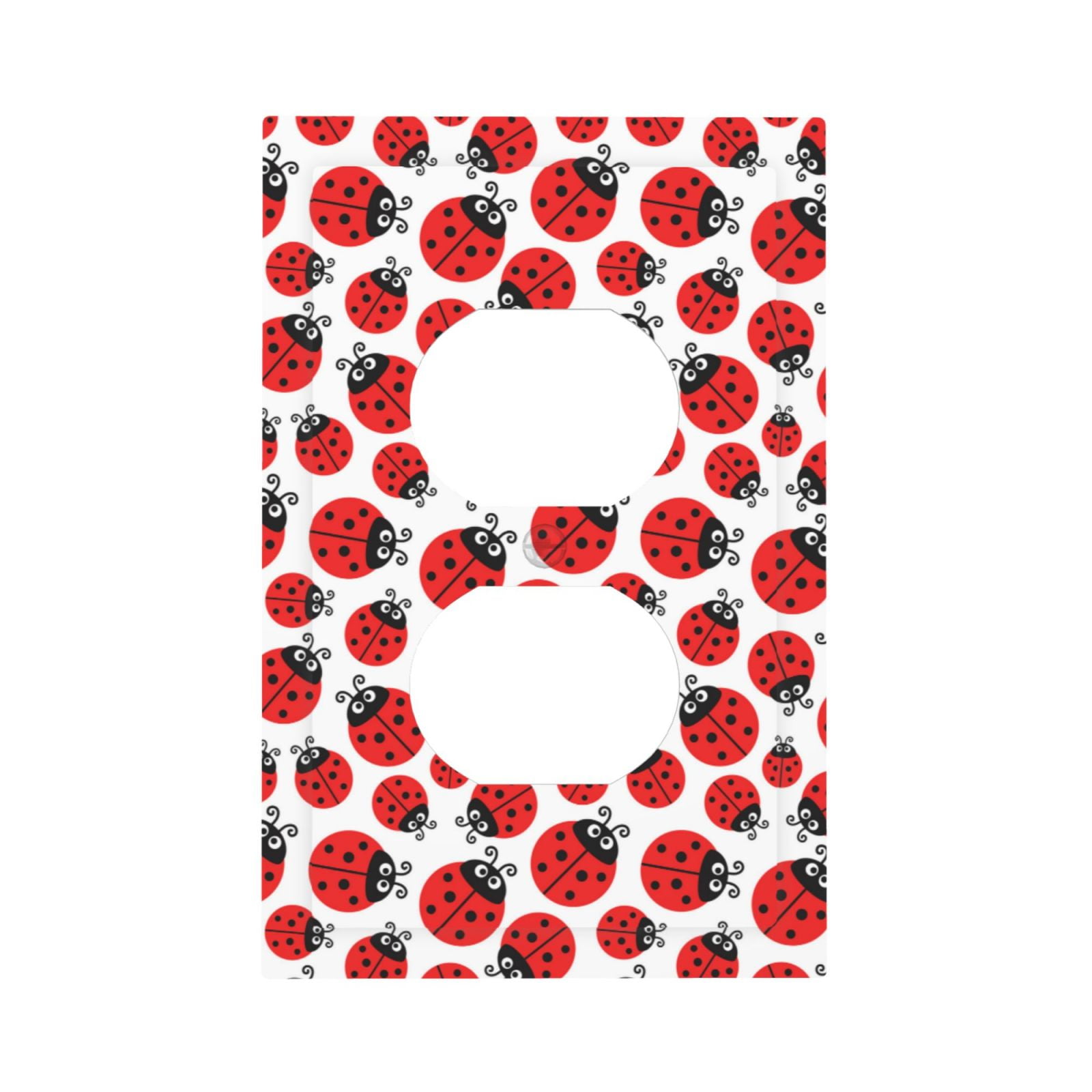 Junzan Cartoon Ladybug for Electrical Outlet Covers, 5" x 3" Electric ...