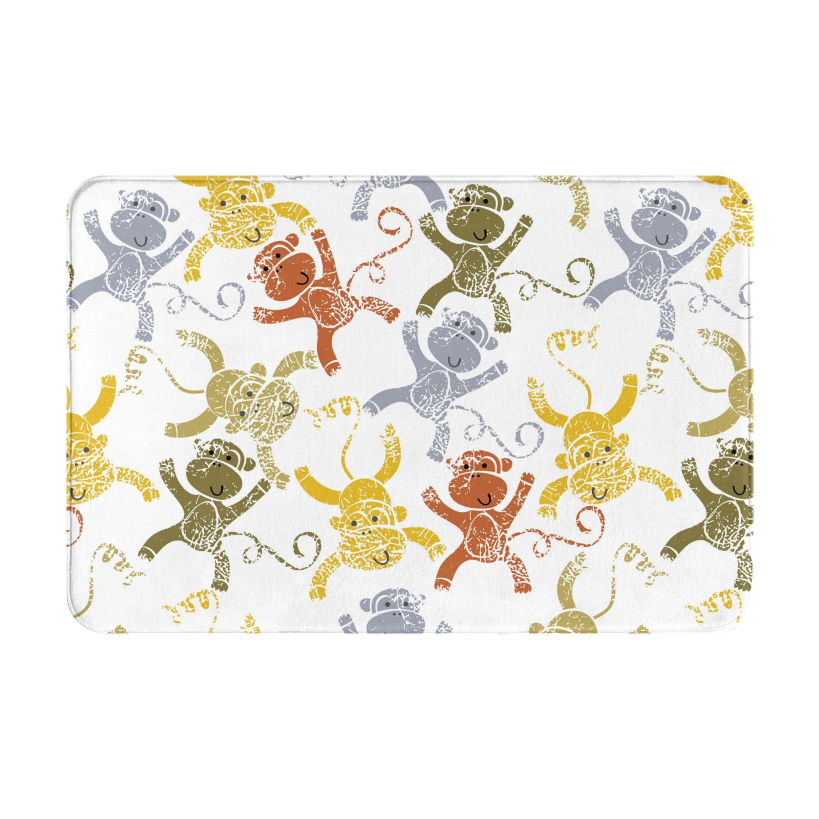 Junzan Cartoon Monkey Custom Funny Welcome Doormat Personalized Door ...