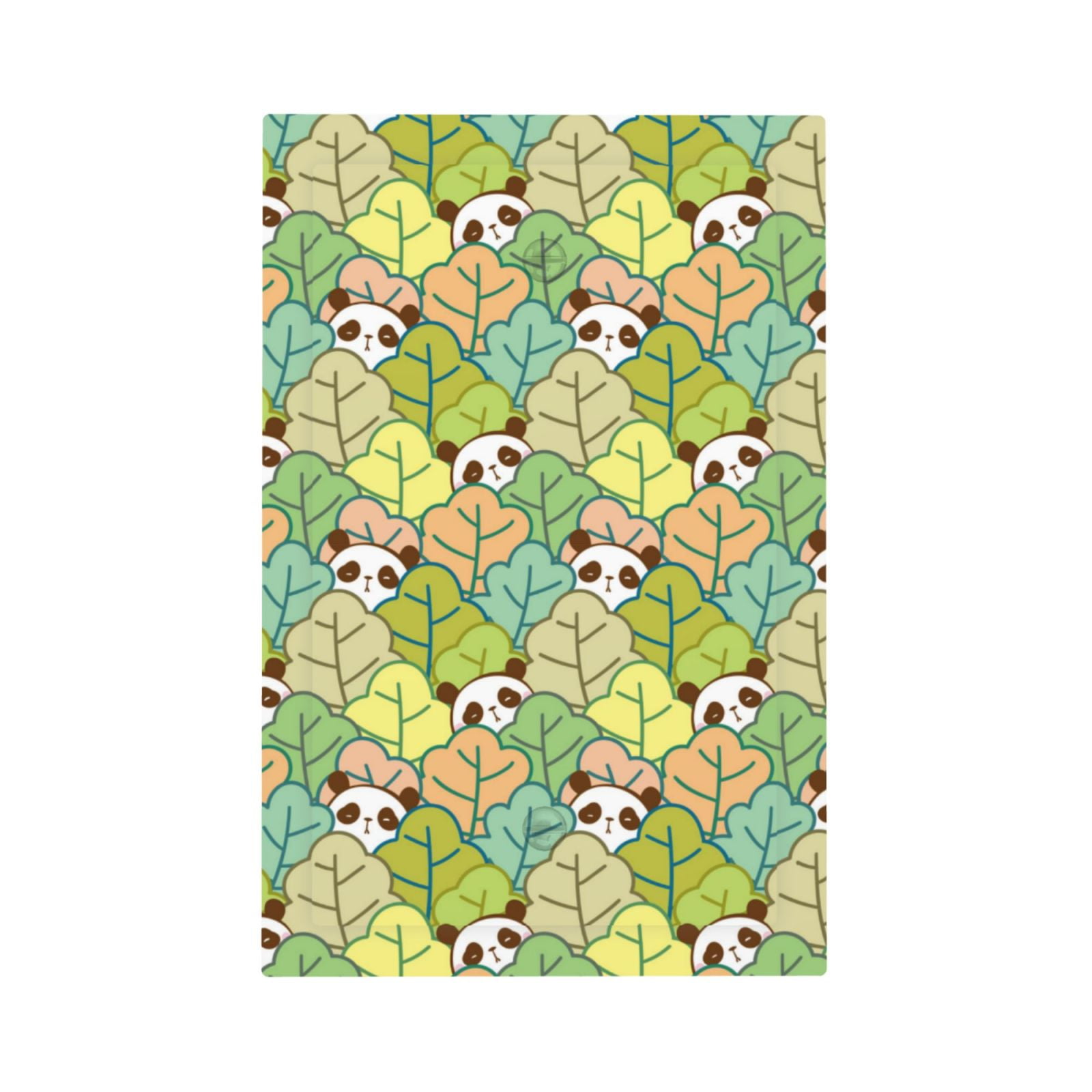 Junzan Cartoon Panda And Leaf for Electrical Outlet Covers, 5" x 3 ...