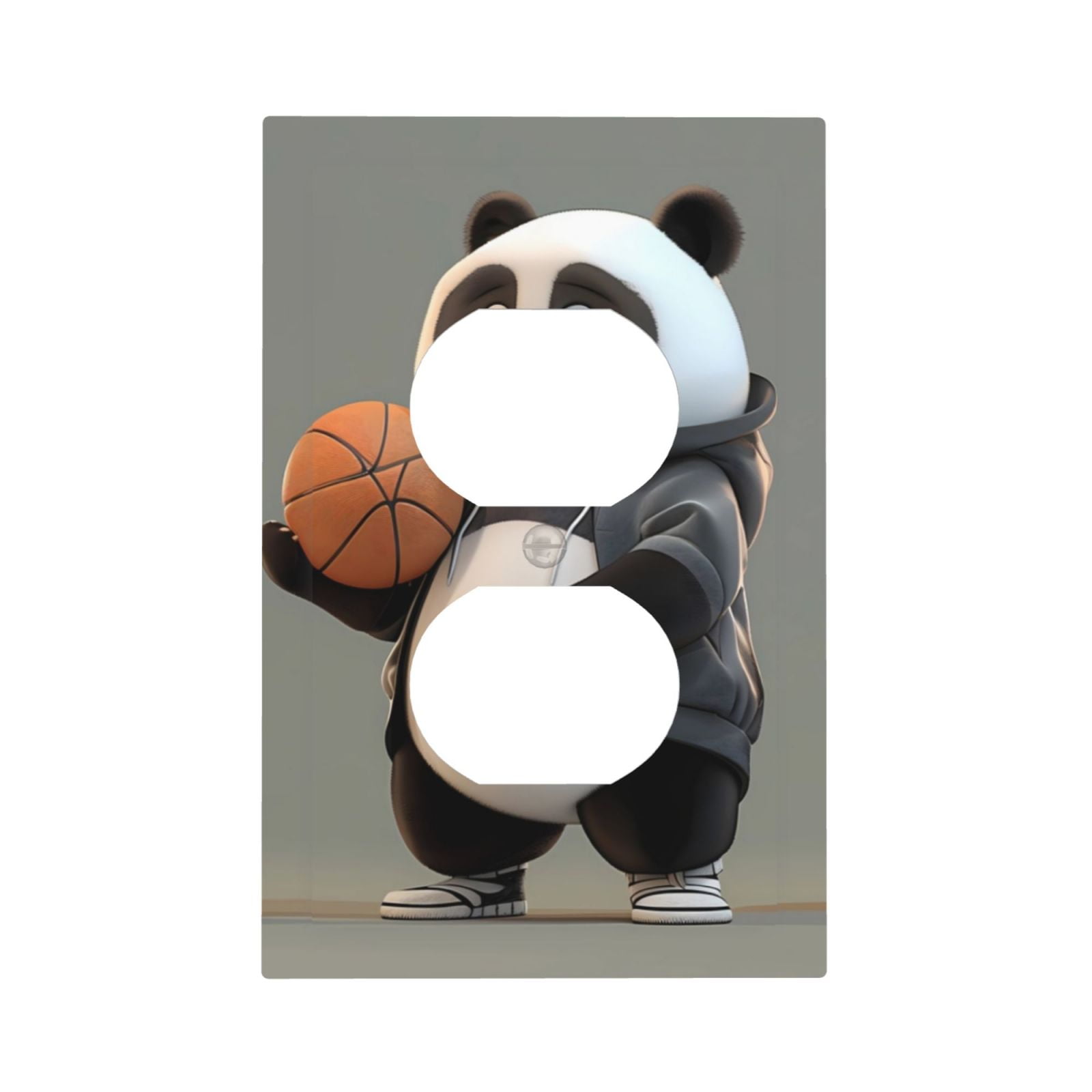 Junzan Cartoon Pandas Basketball for Electrical Outlet Covers, 5" x 3 ...
