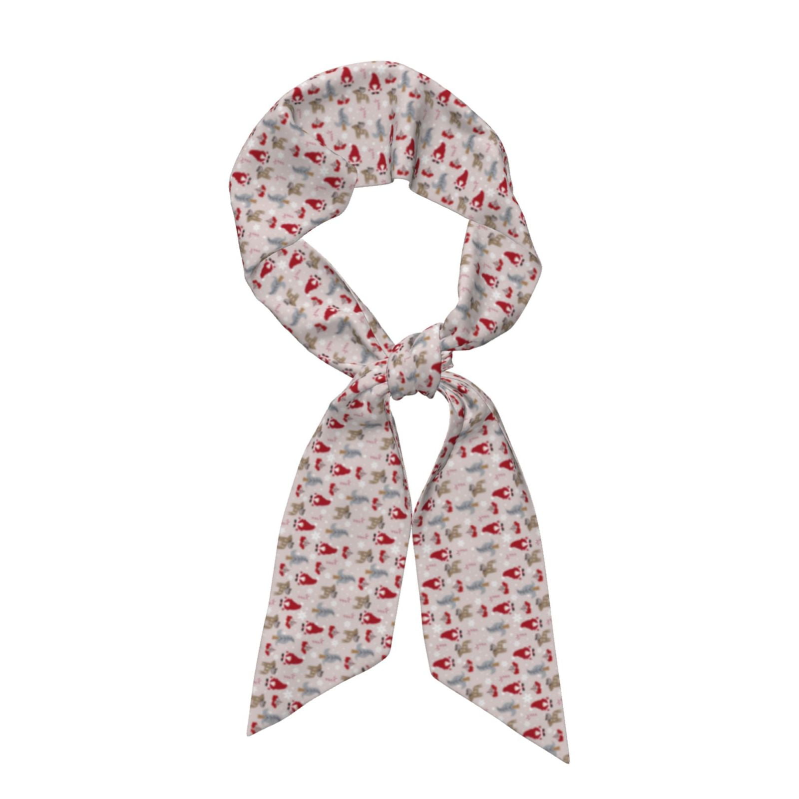 Junzan Cartoon Santa and Reindeer Print Scarves for Women,Wrap Scarf ...