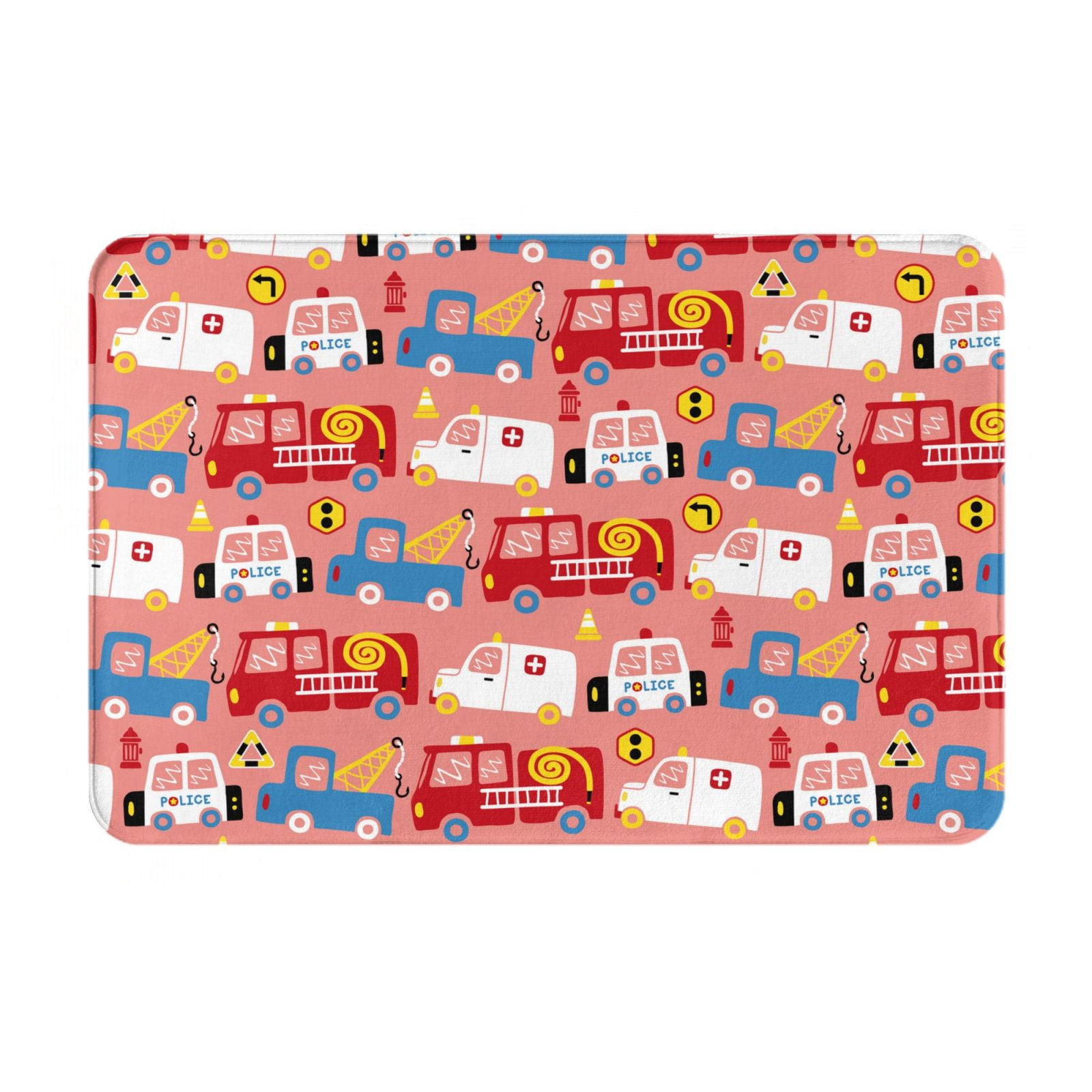 Junzan Cartoon With Traffic Elements Custom Funny Welcome Doormat ...