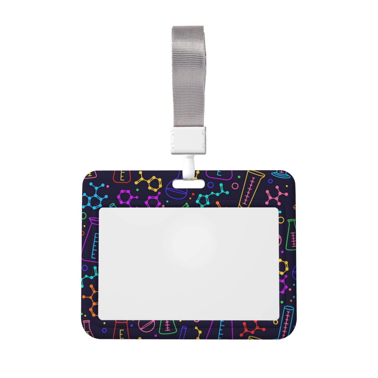 Junzan Chemistry Science ID Badge Holder with Windows Key Card Work ...