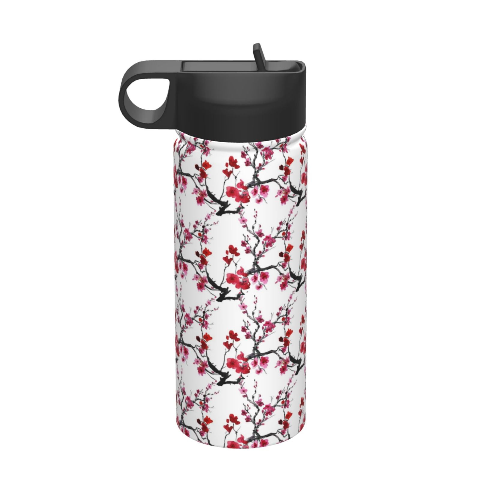 Junzan Cherry Blossoms Pattern Stainless Steel Sports Water Cup Flask ...