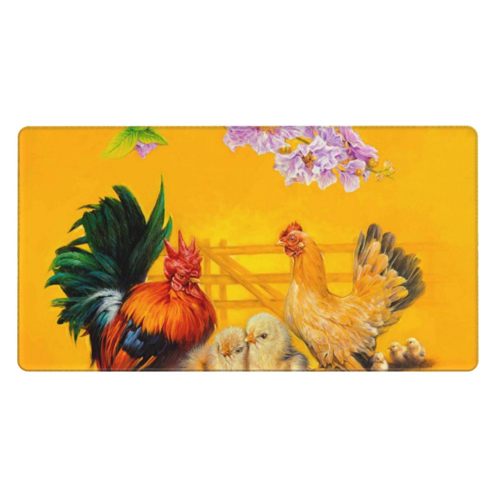 Junzan Chicken Family Rooster Extra Large Mouse Pad For Boys Girl Men ...