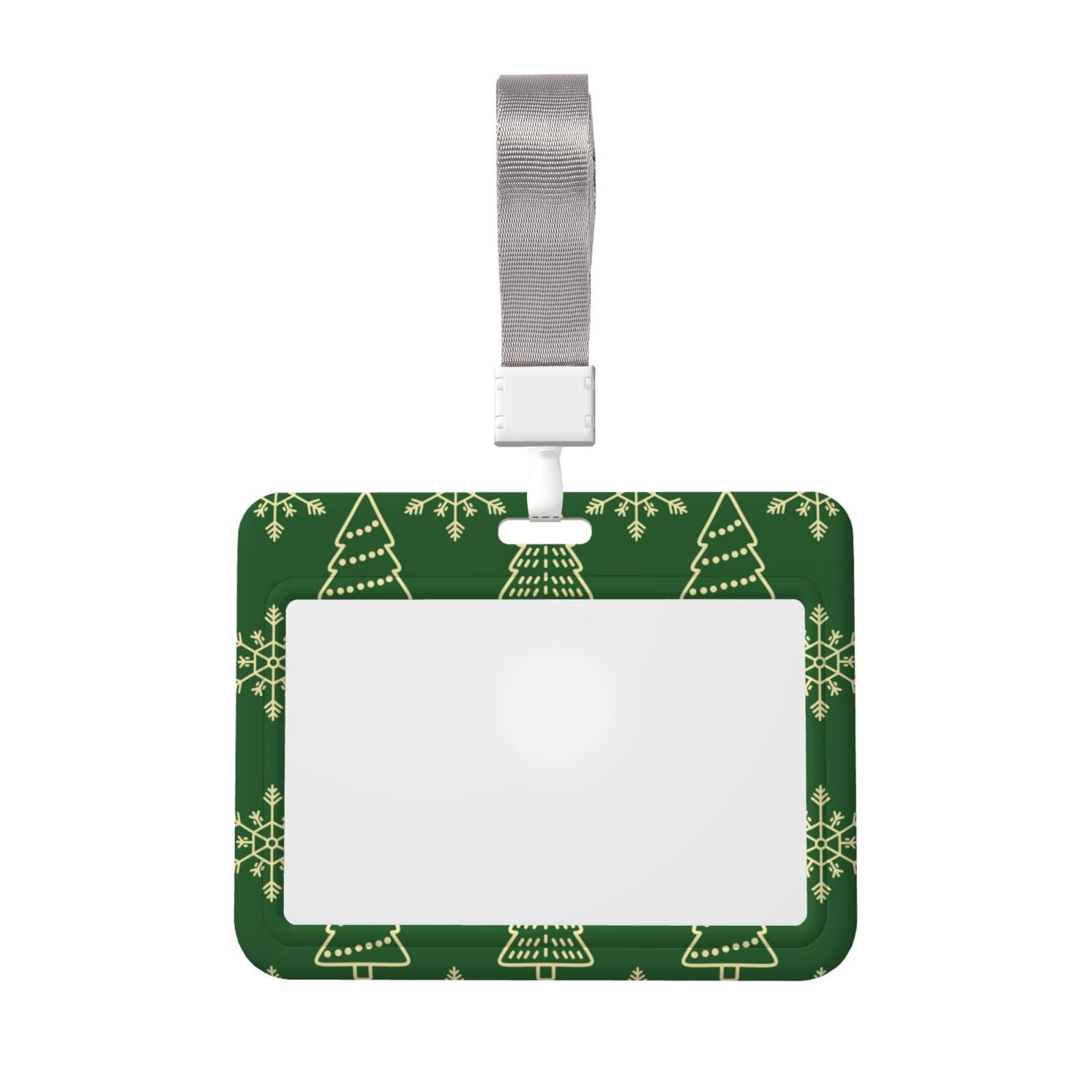Junzan Christmas (2) Id Badge Holder With Windows Key Card Work Badge ...