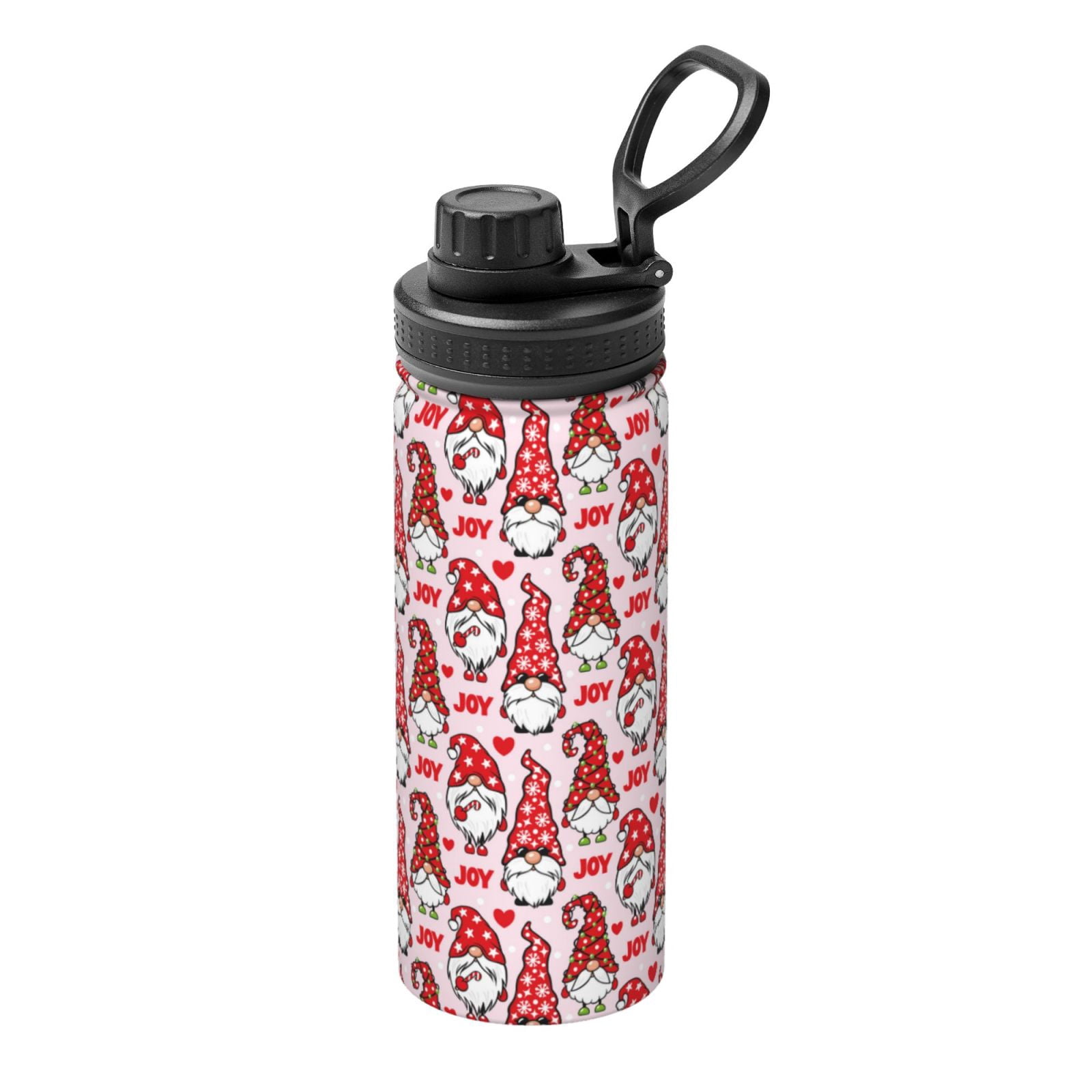 Junzan Christmas Gnome Pattern 18OZ Stainless Steel Sports Water Cup ...