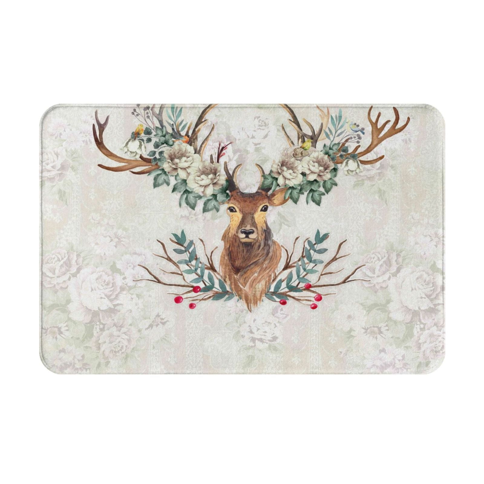 Junzan Classy Deer Custom Funny Welcome Doormat Personalized Door Mats ...