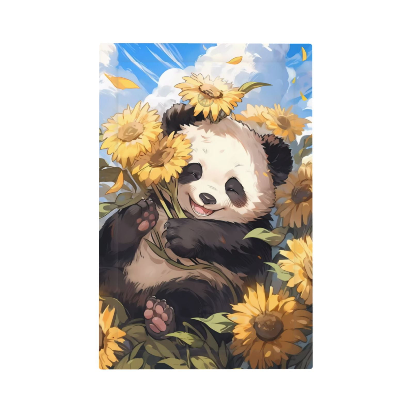 Junzan Clear Sky Cute Sunflower Panda for Electrical Outlet Covers, 5 ...