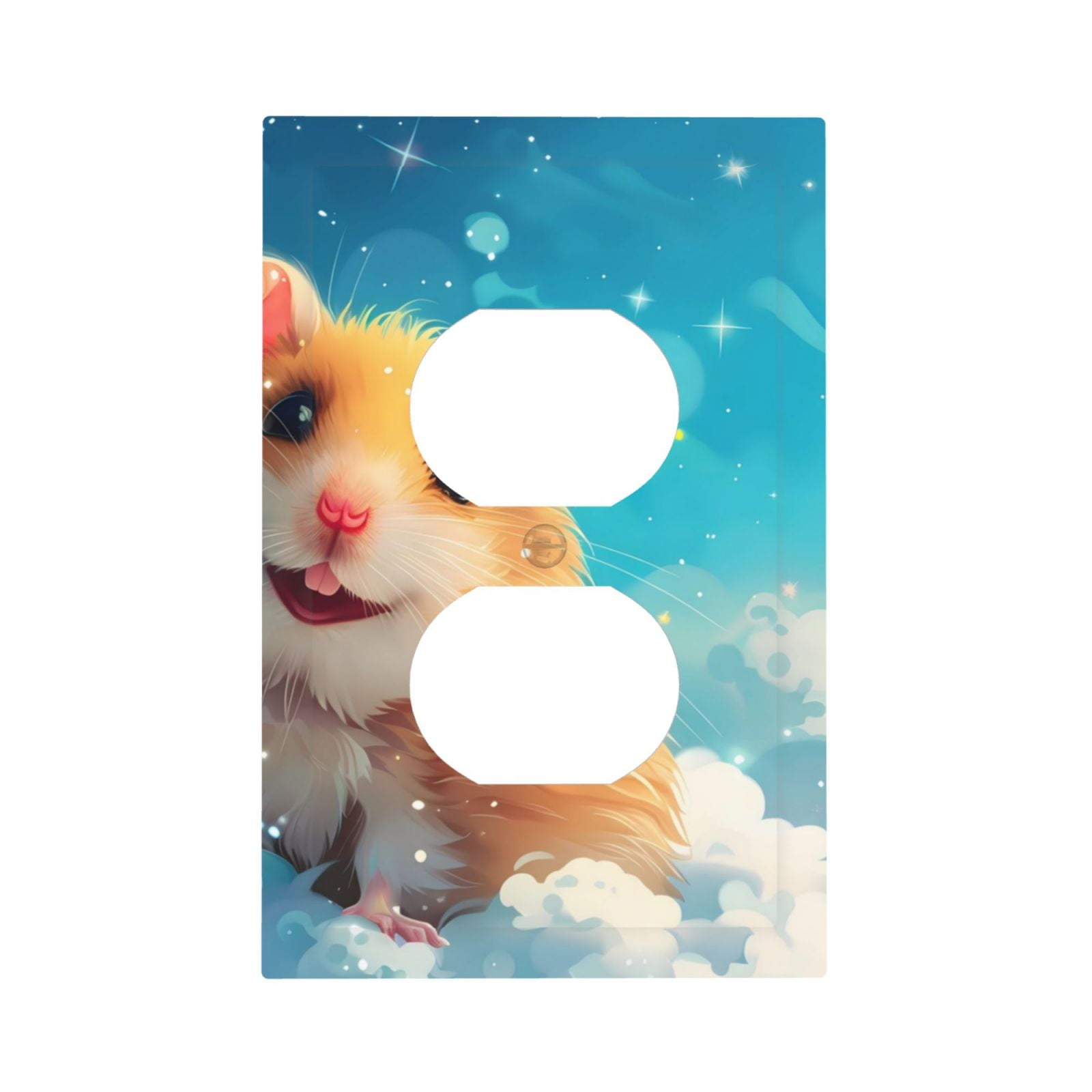 Junzan Cloud Cute Hamster for Electrical Outlet Covers, 5" x 3 ...