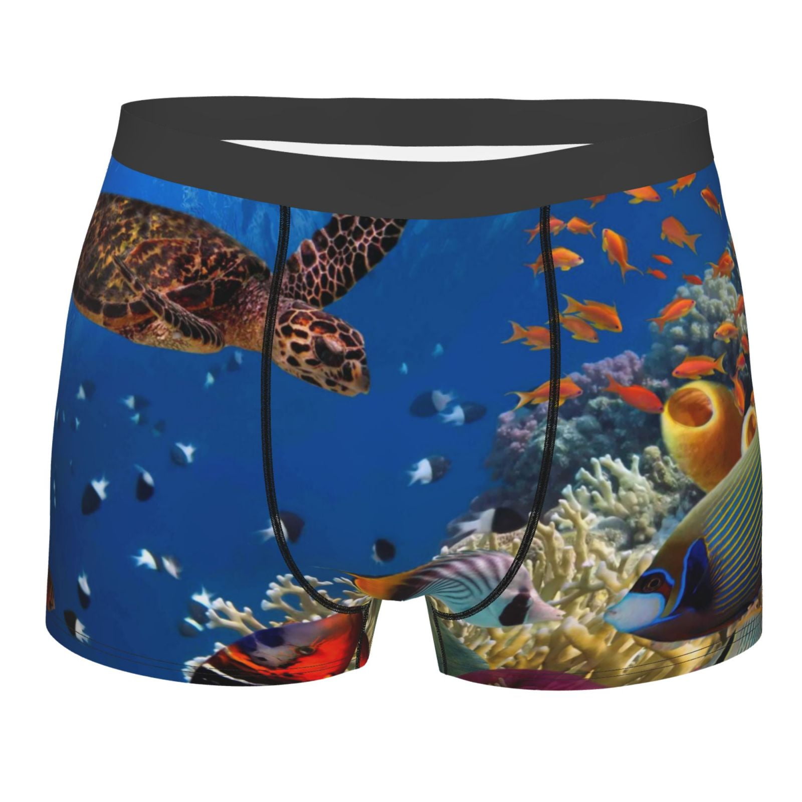 Junzan Colorful Coral Reef Mens Underwear Boxer Briefs For Men’s ...