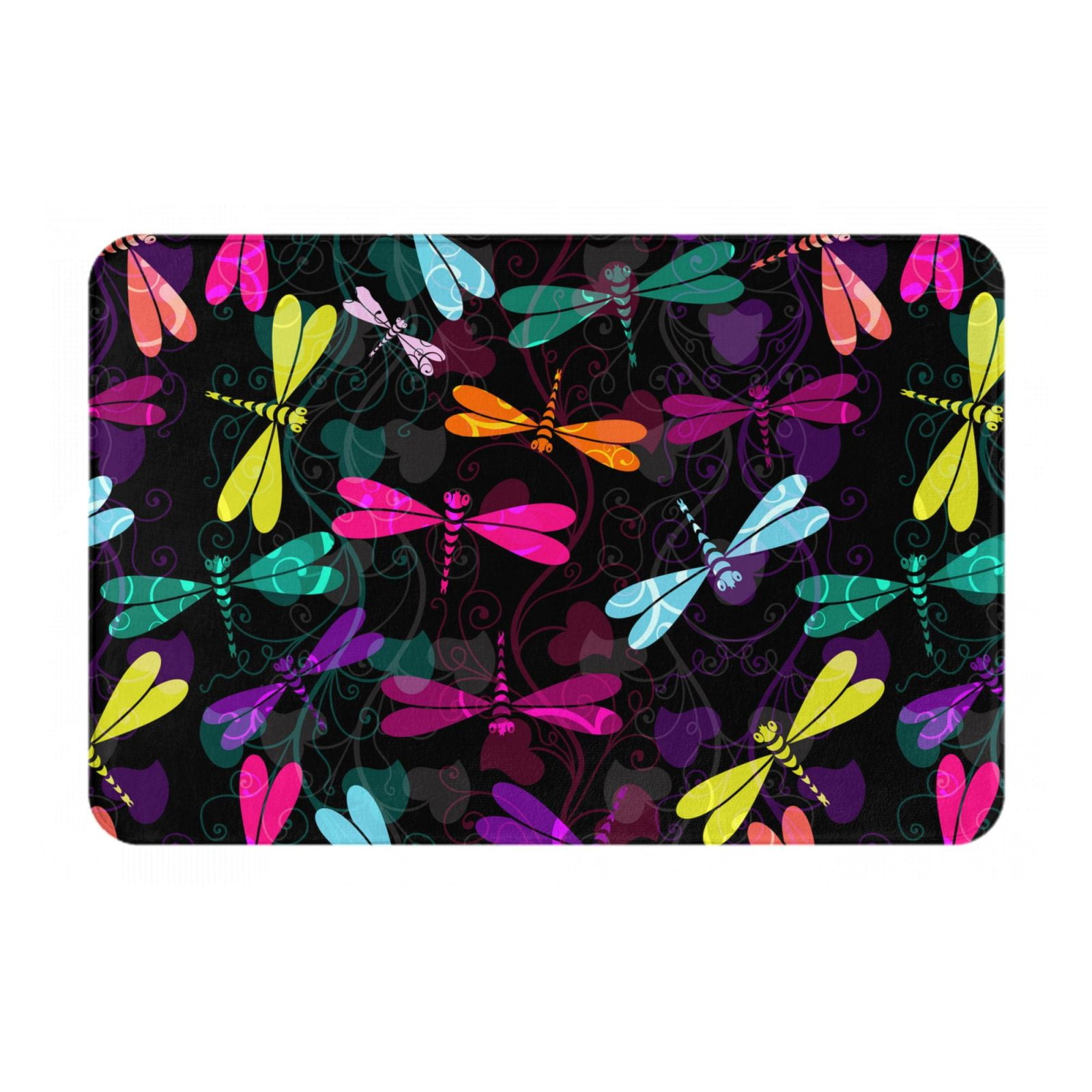 Junzan Colorful Dragonflies Custom Funny Welcome Doormat Personalized ...