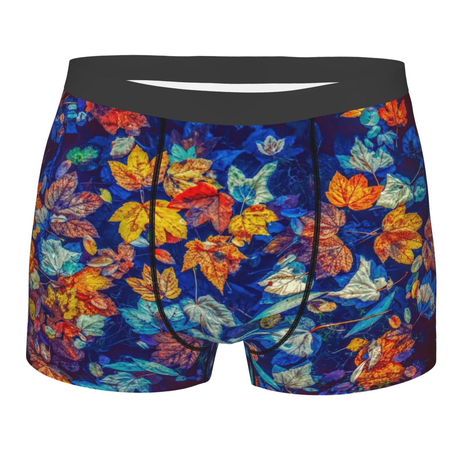 Junzan Colorful Fall Leaves Mens Underwear Boxer Briefs For Men’s ...