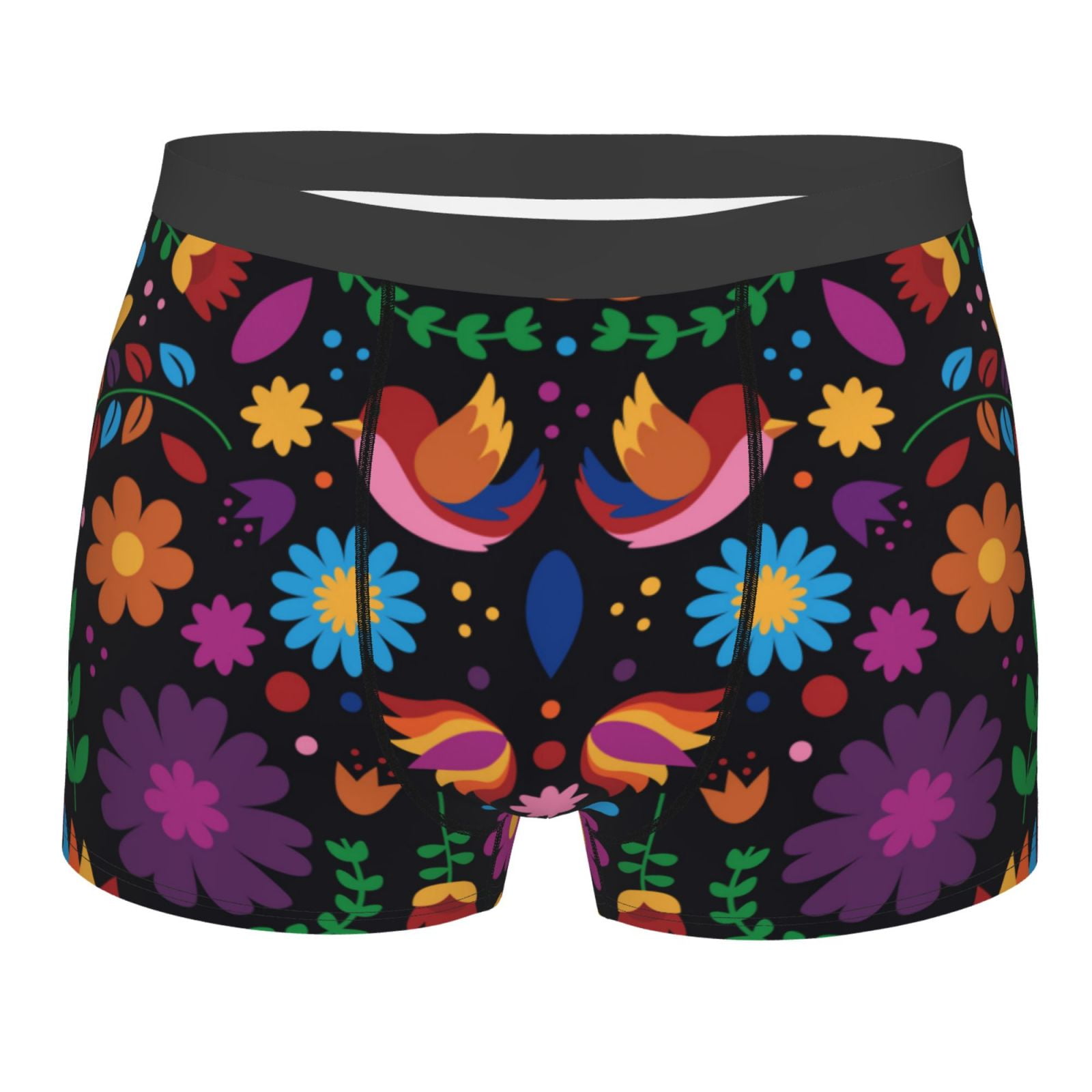 Junzan Colorful Floral2 Mens Underwear Boxer Briefs For Men’s - Large ...