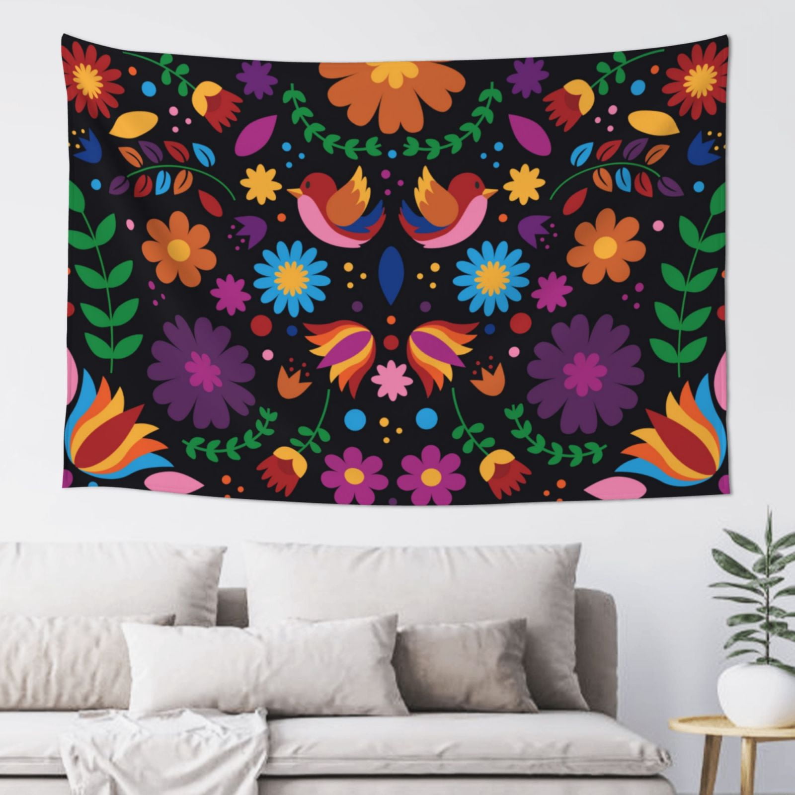 Junzan Colorful Floral2 for Tapestry - Home DéCor Tapestry Cute & Funny ...