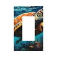 Junzan Colorful Flower Sea Turtle for Electrical Outlet Covers, 5" x 3 ...