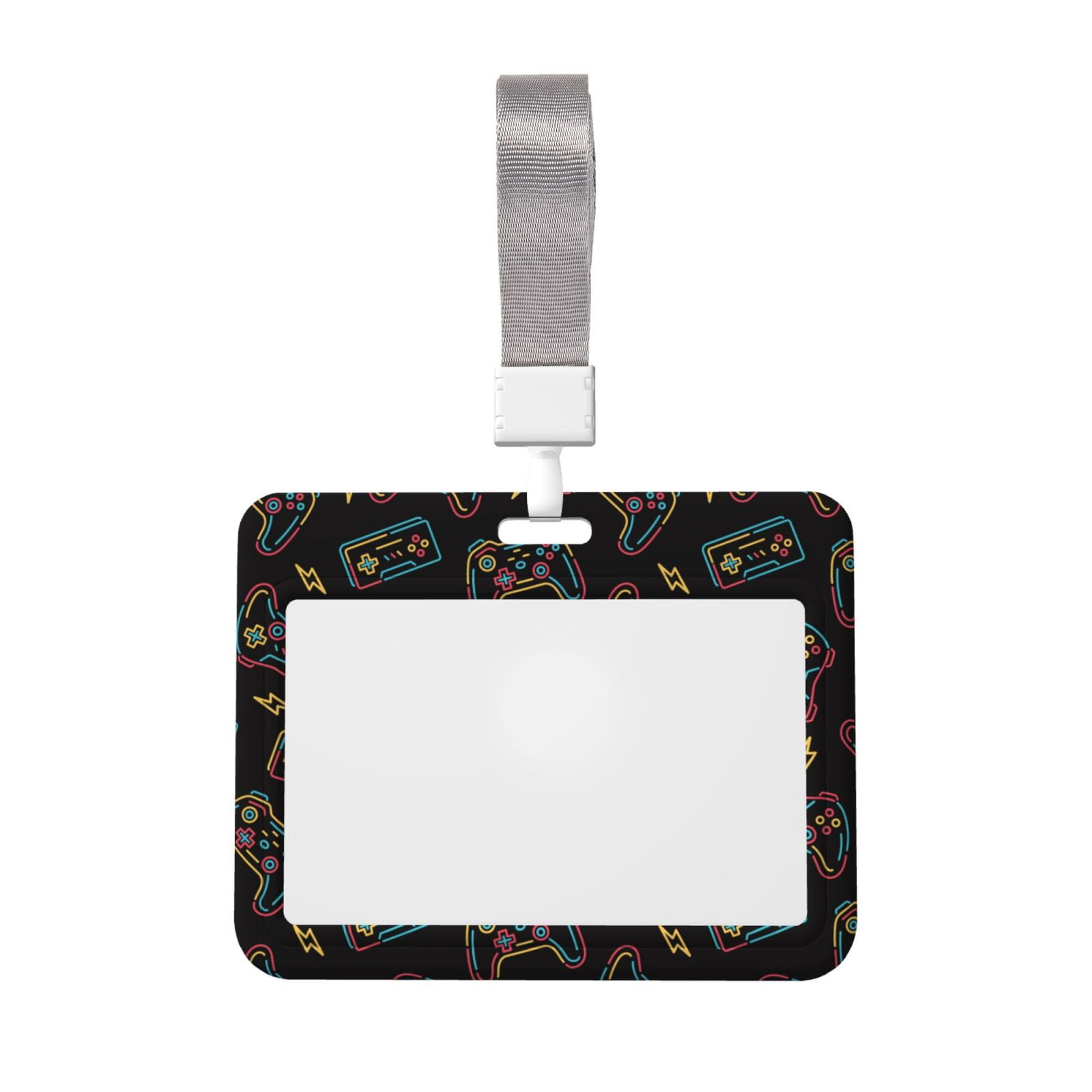 Junzan Colorful Game Controller ID Badge Holder with Windows Key Card ...