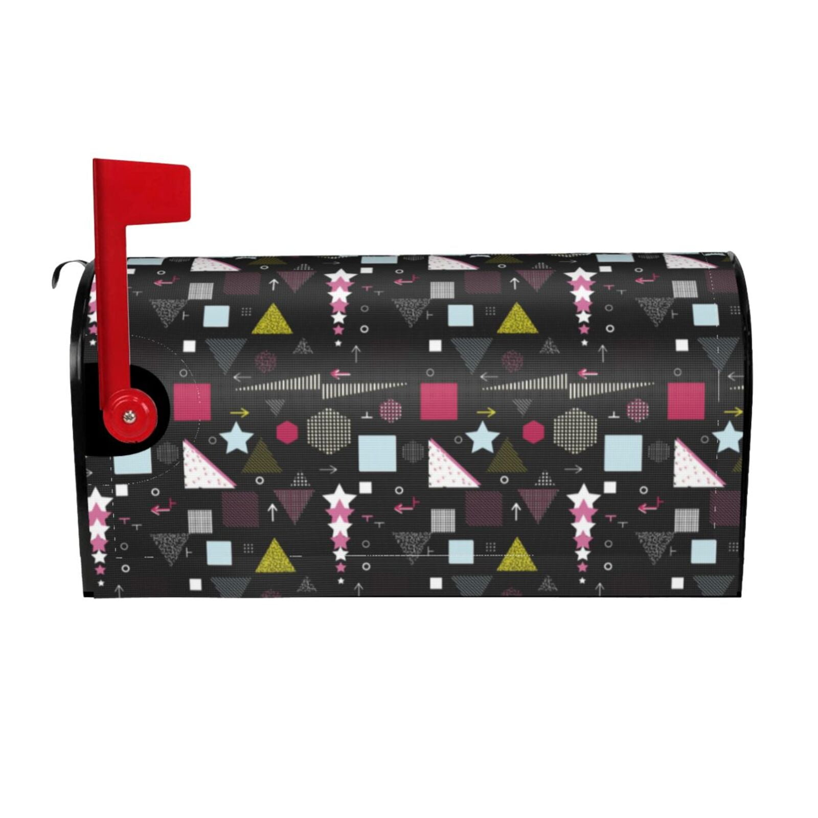 Junzan Colorful Geometry Pattern Mailbox Covers,Magnetic Mailbox ...