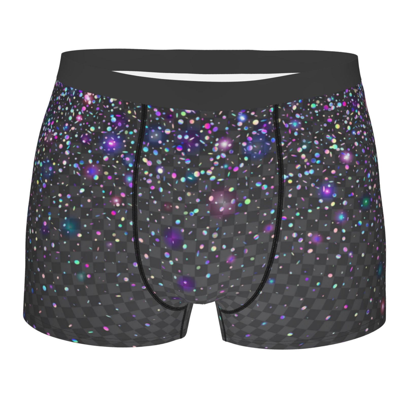 Junzan Colorful Glitter Mens Underwear Boxer Briefs For Men’s - Medium ...