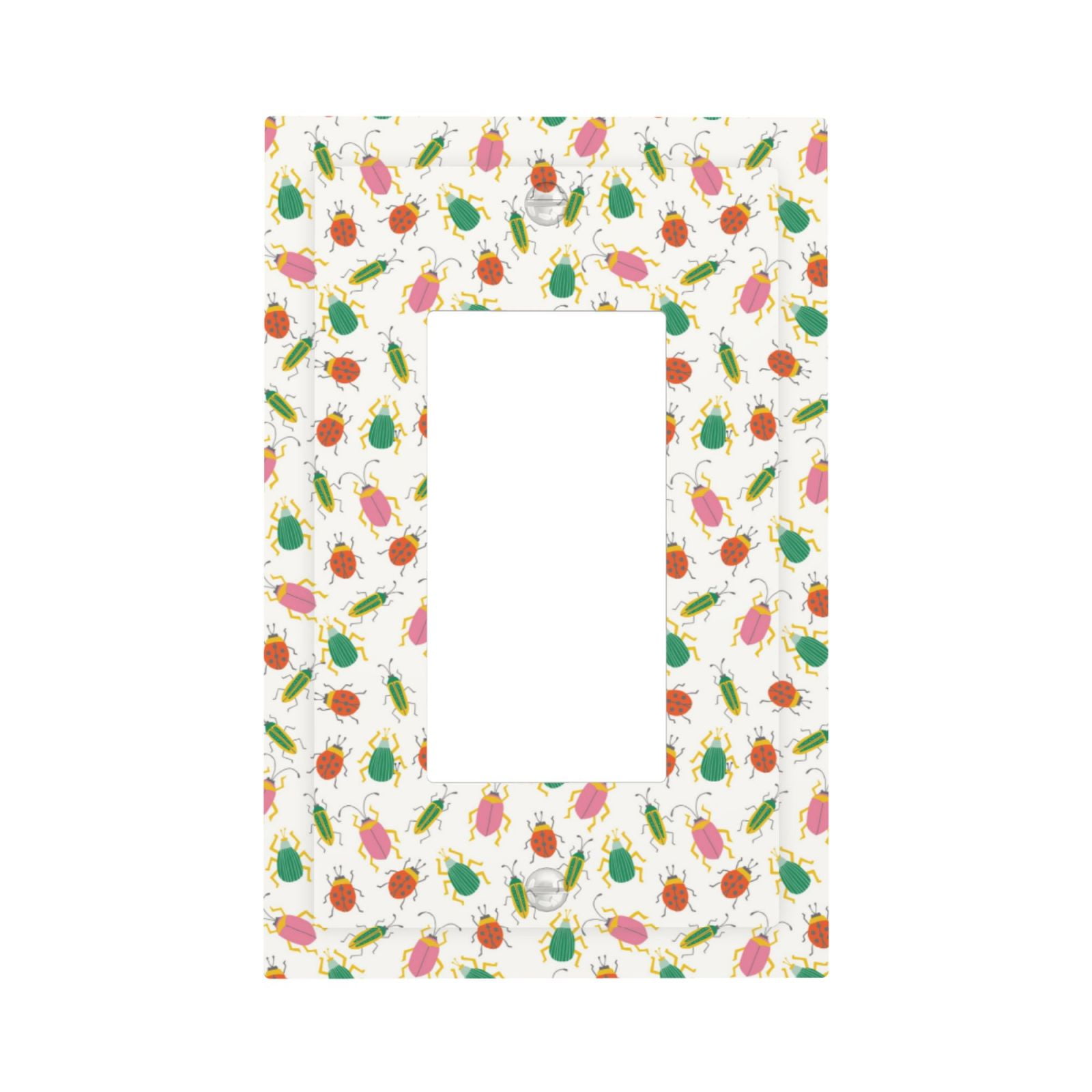 Junzan Colorful Insect1 for Electrical Outlet Covers, 5" x 3" Electric ...