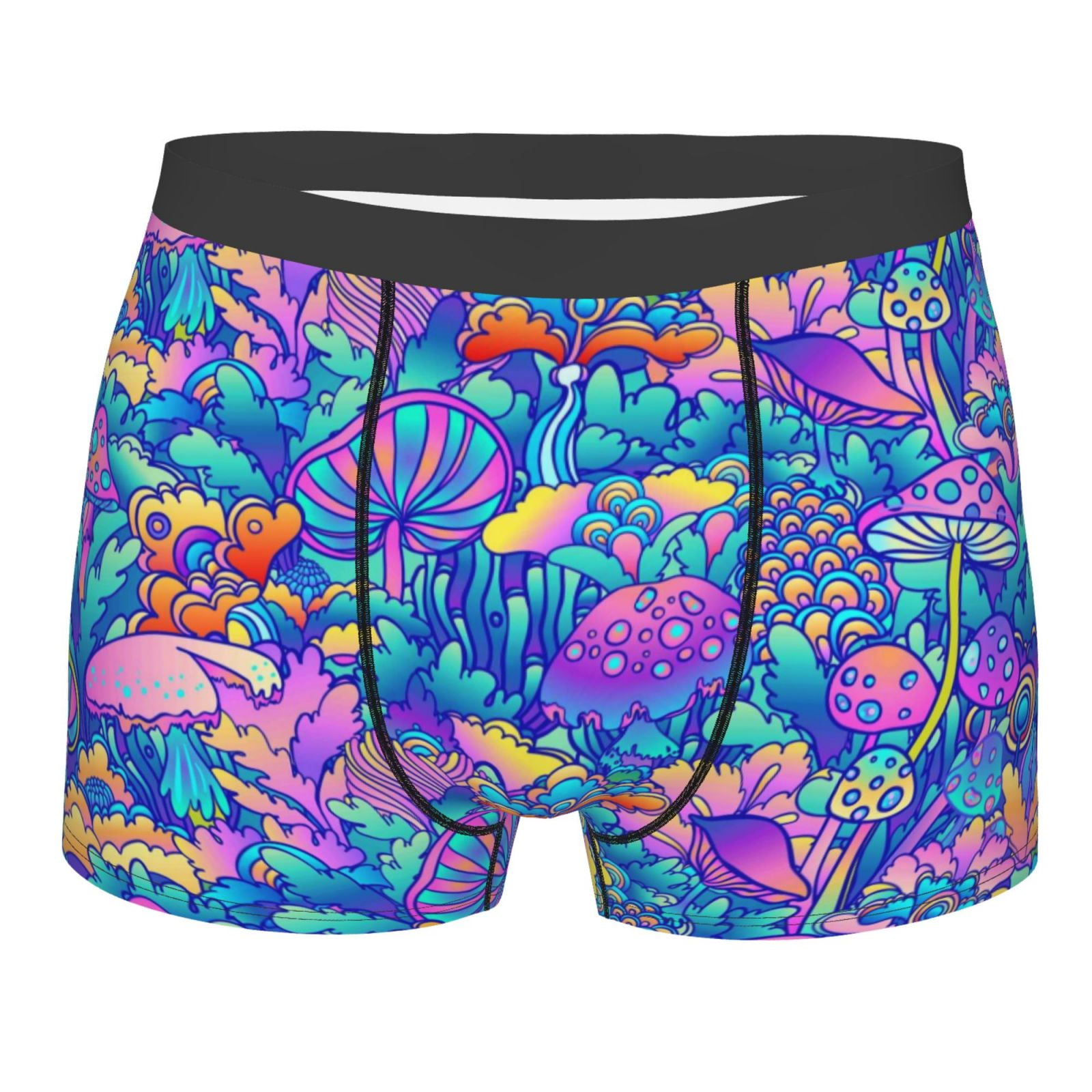 Junzan Colorful Mushrooms Mens Underwear Boxer Briefs For Men’s ...
