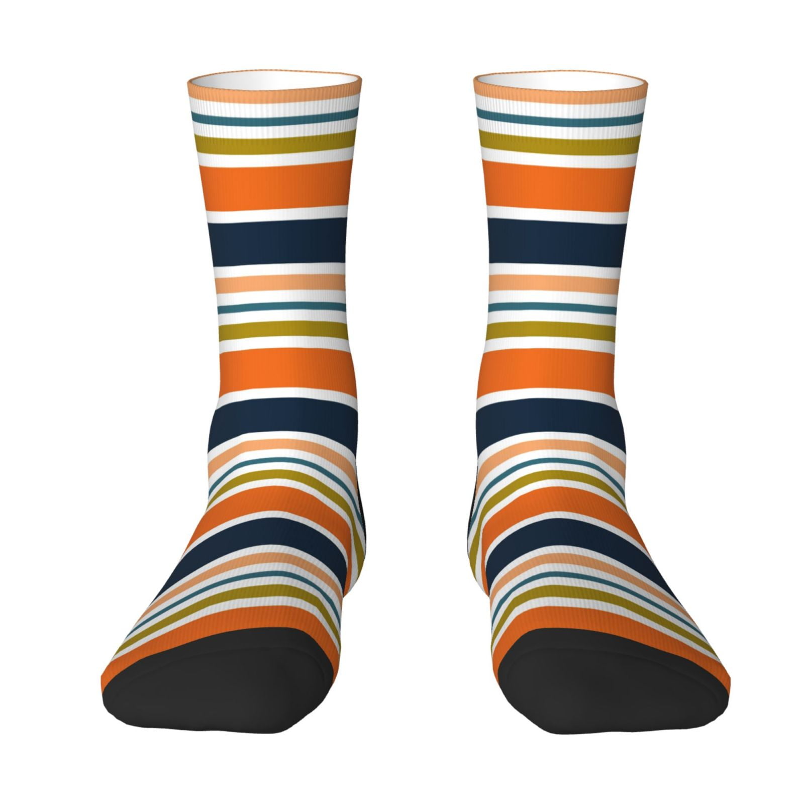 Junzan Colorful Pastel Stripes Mens Funny Socks For Men Women Colorful ...