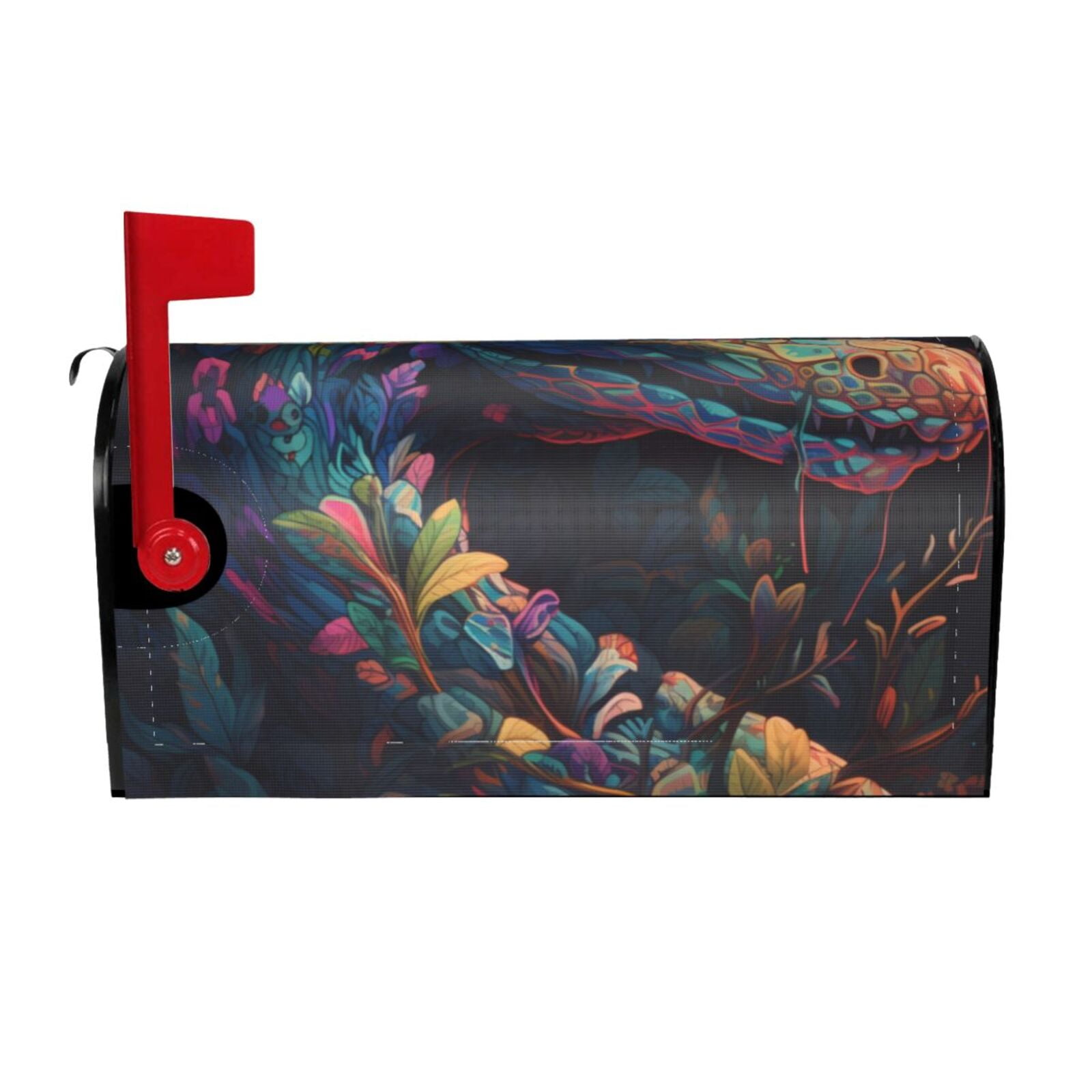 Junzan Colorful Patterned Snake Pattern Mailbox Covers,Magnetic Mailbox ...