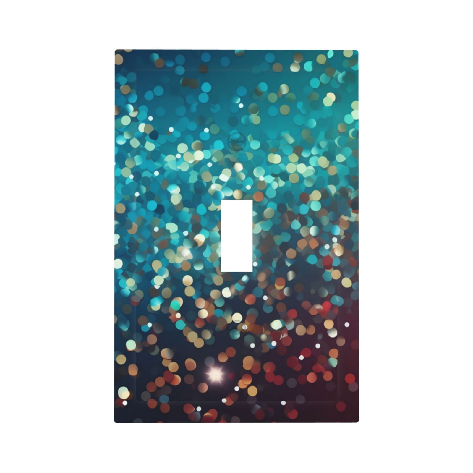 Junzan Colorful Rainbow Glitter for Electrical Outlet Covers, 5" x 3 ...