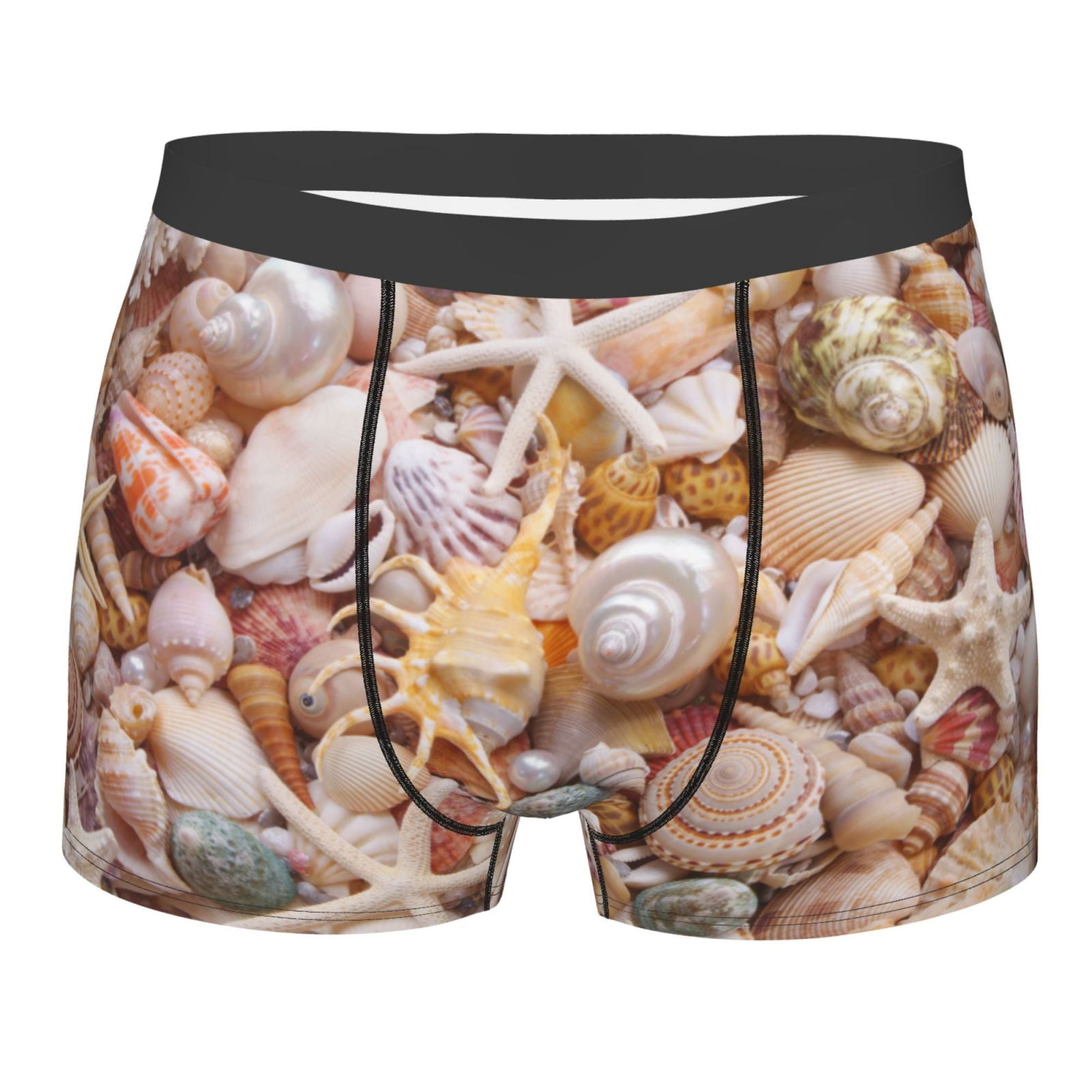 Junzan Colorful Seashells Mens Underwear Boxer Briefs For Men’s - X ...